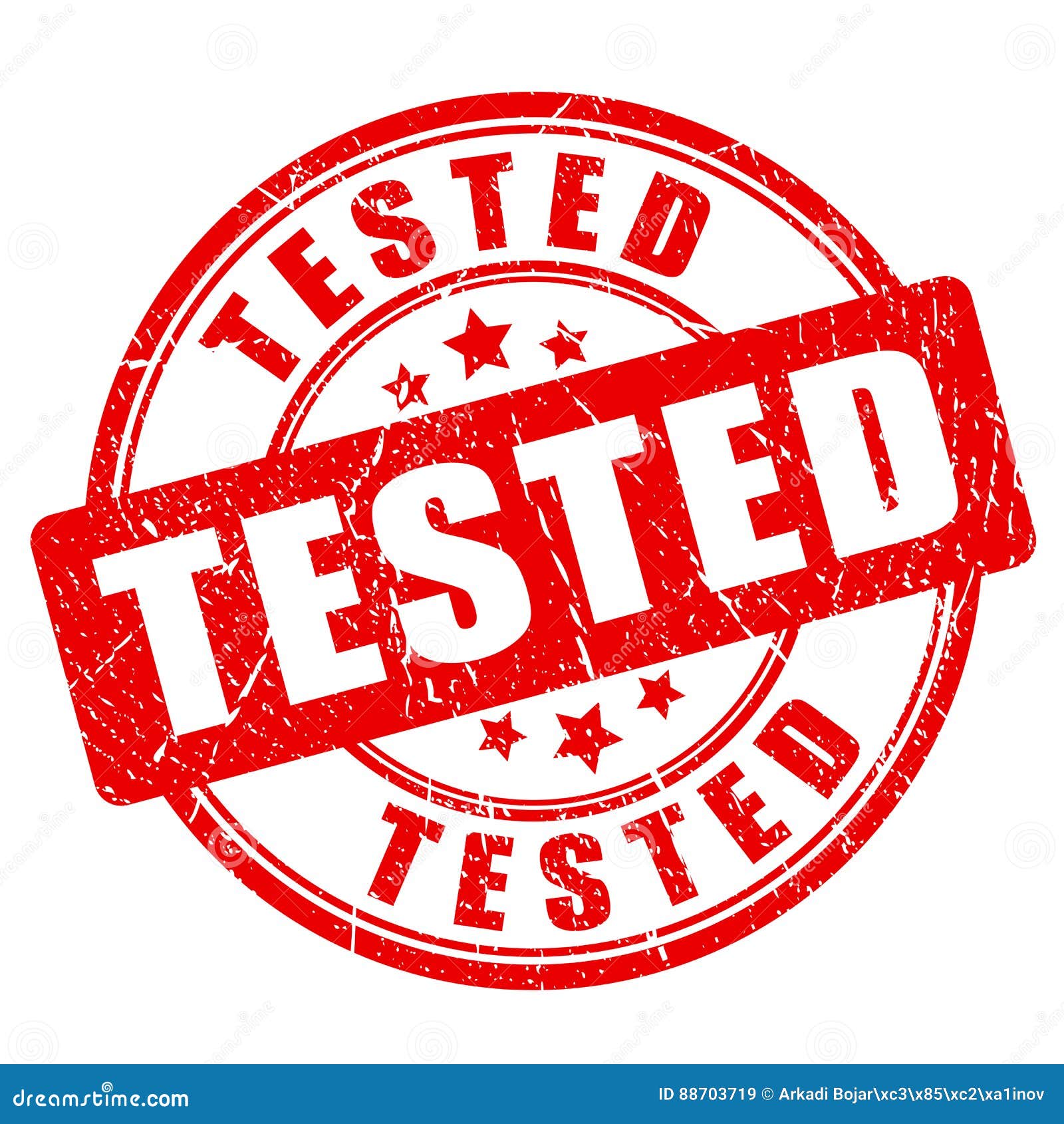 Tested grunge rubber stamp stock vector. Illustration of okay - 88703719