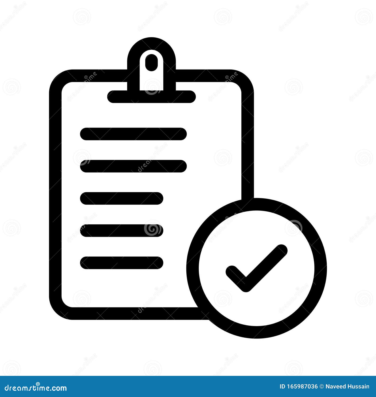 Tested Vector Thin Line Icon Stock Illustration - Illustration of sheet ...