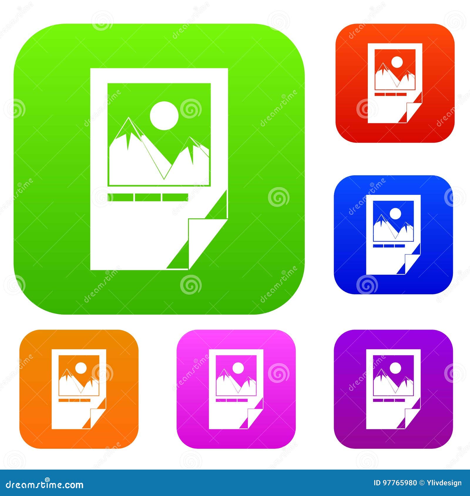 Tested Ink Paper with Printer Marks Set Collection Stock Vector ...