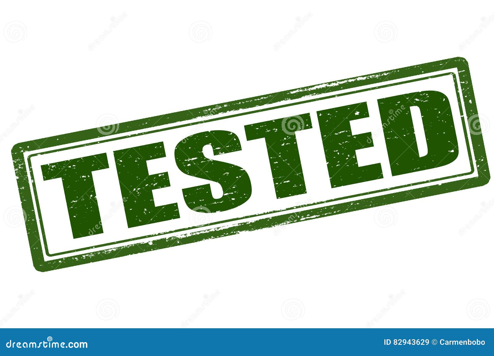 Tested stock illustration. Illustration of sign, stamp - 82943629