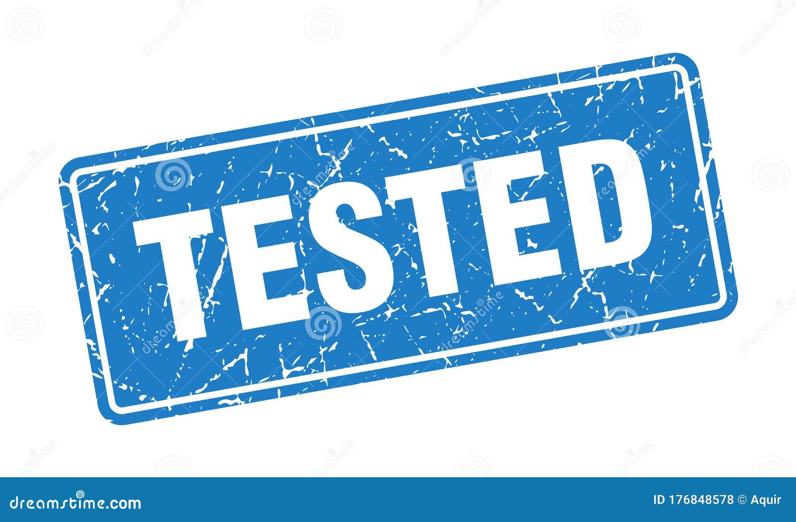 Tested Sign. Tested Grunge Stamp Stock Vector - Illustration of tested ...