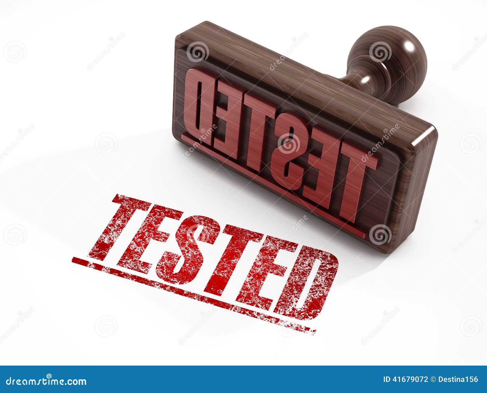 Tested stamp stock illustration. Illustration of color - 41679072
