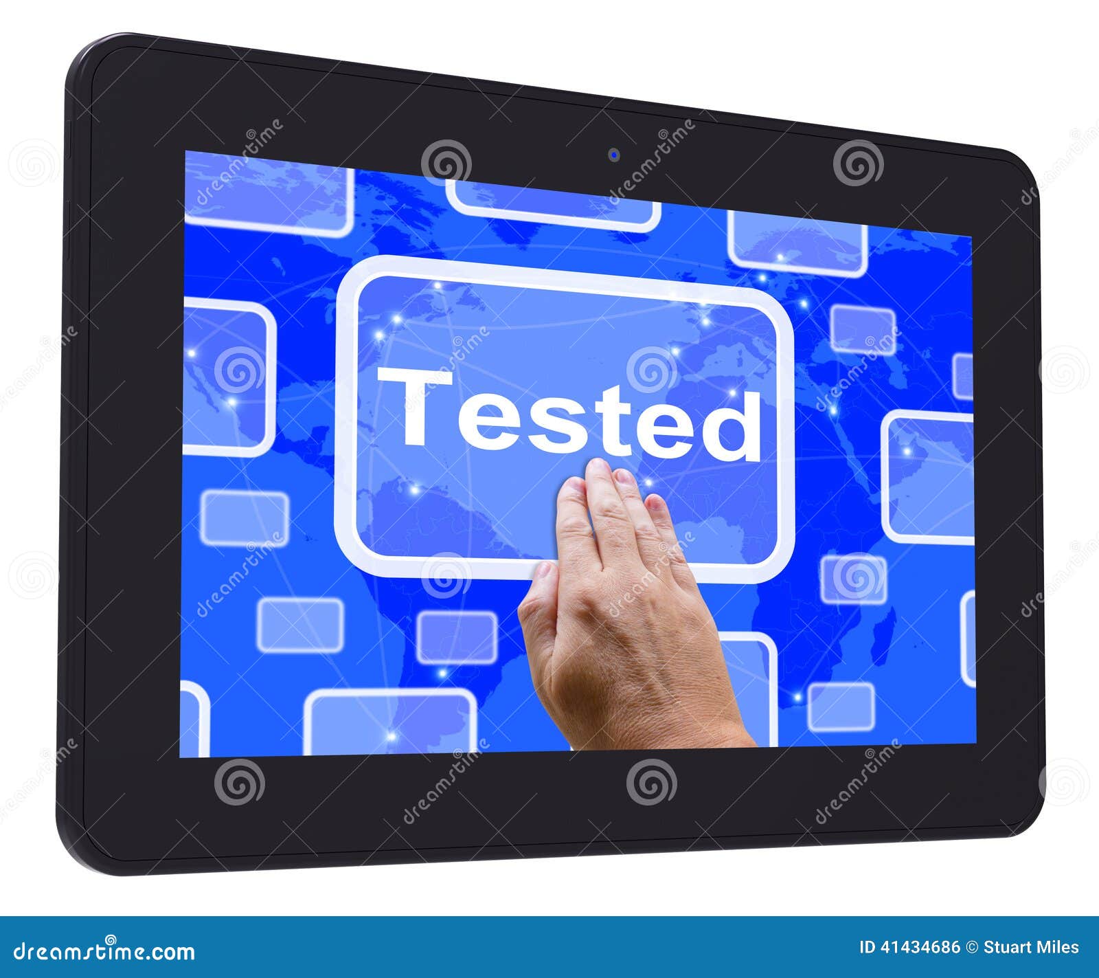 Tested Tablet Touch Screen Shows Product Quality Checked Ok Stock ...