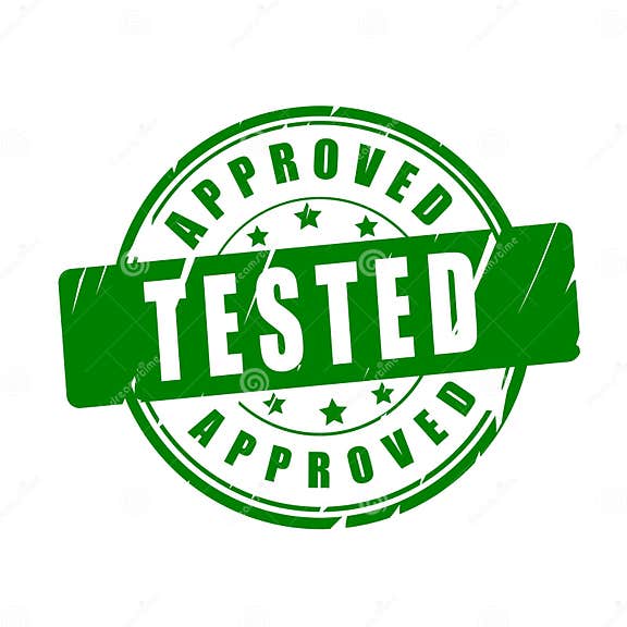 Tested vector stamp stock vector. Illustration of emblem - 78767916