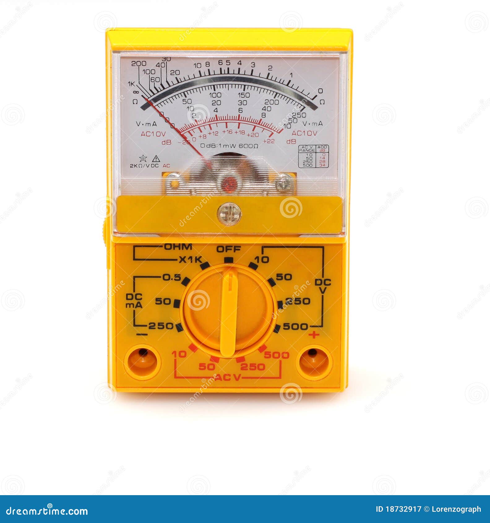 Tester Analog immagine stock. Immagine di ingegnere, pungolo - 18732917