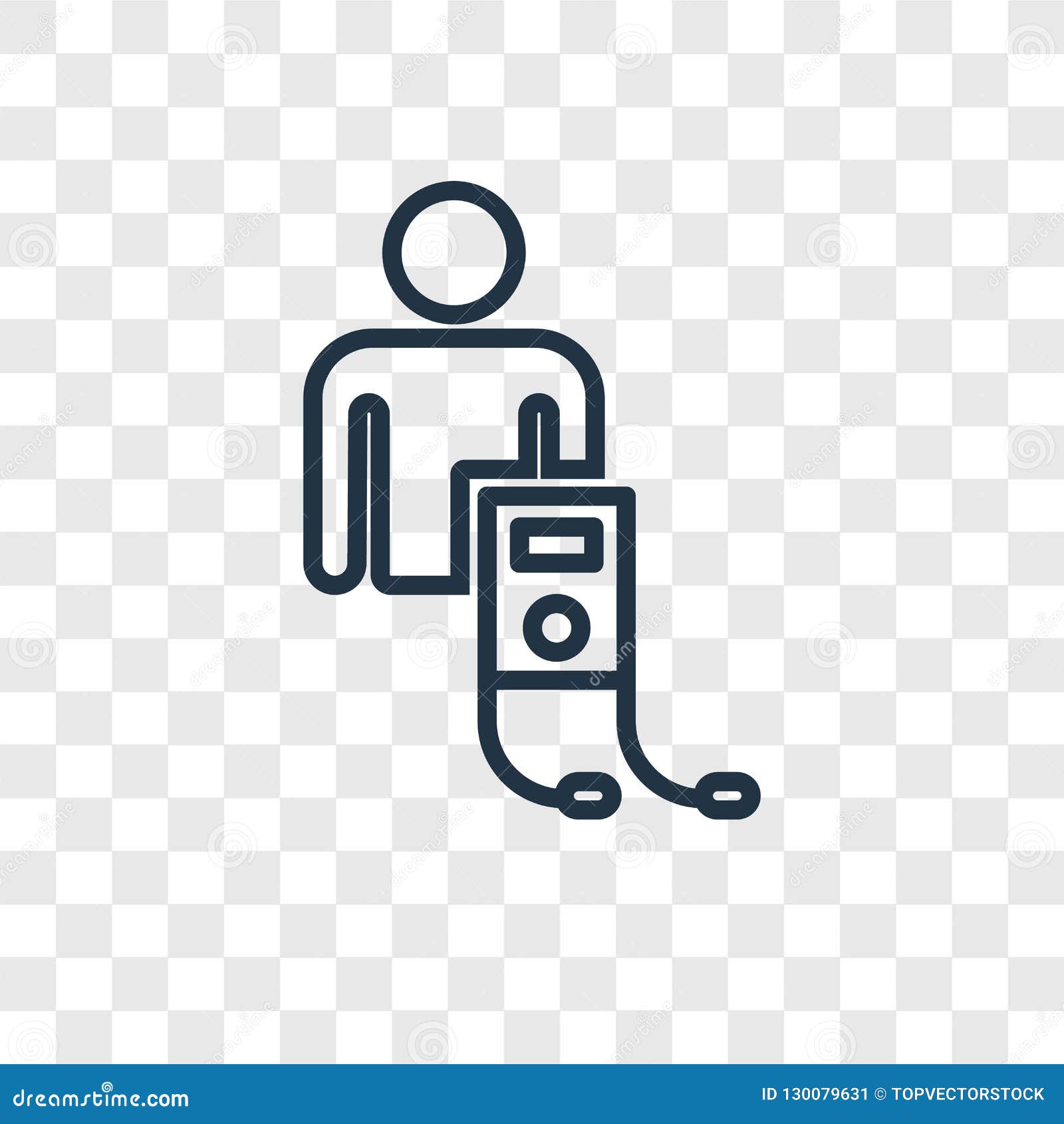 Tester Concept Vector Linear Icon Isolated on Transparent Background ...