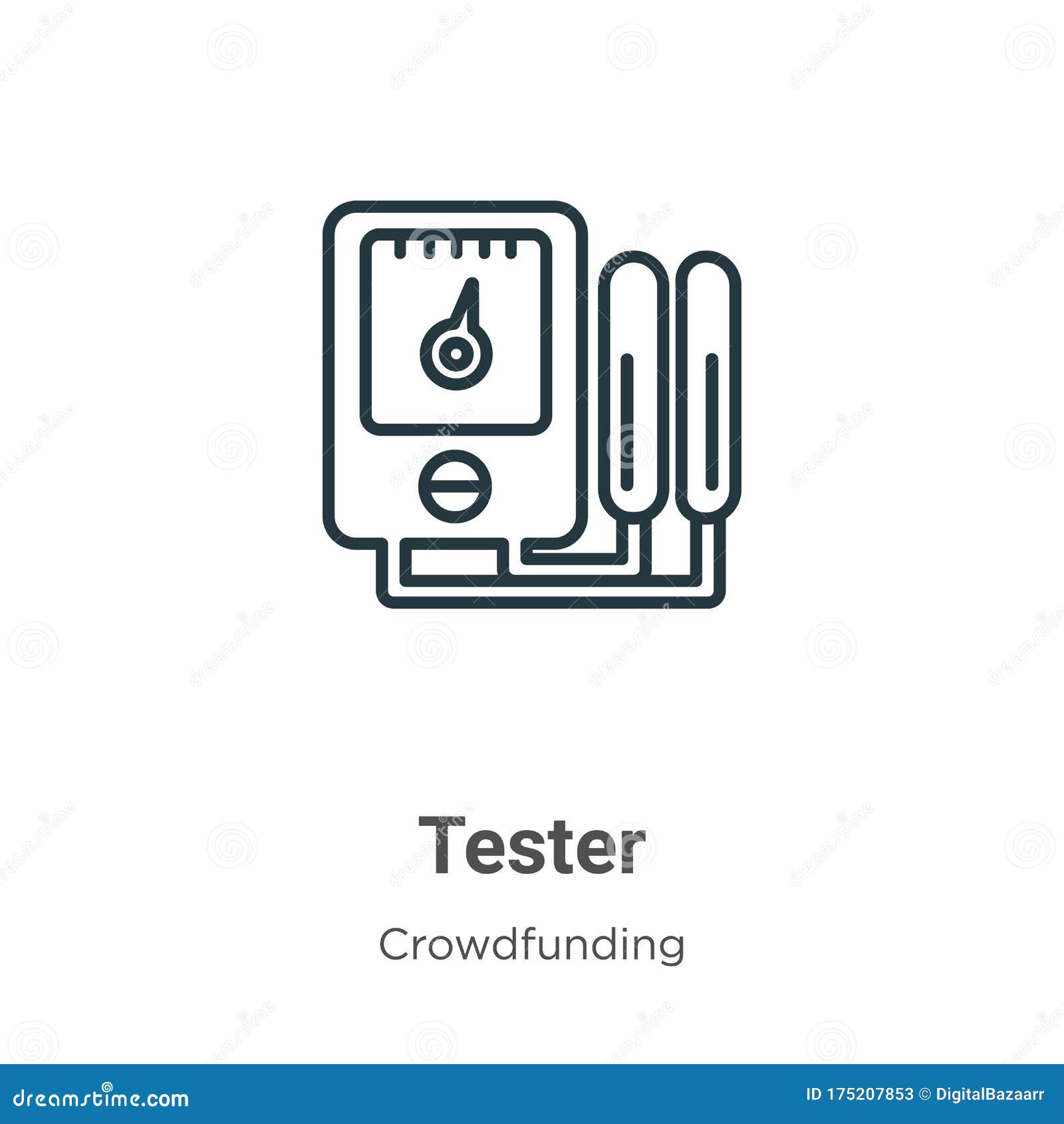 Tester Outline Vector Icon. Thin Line Black Tester Icon, Flat Vector ... Tester Outline Vector Icon. Thin Line Black Tester Icon, Flat Vector ...