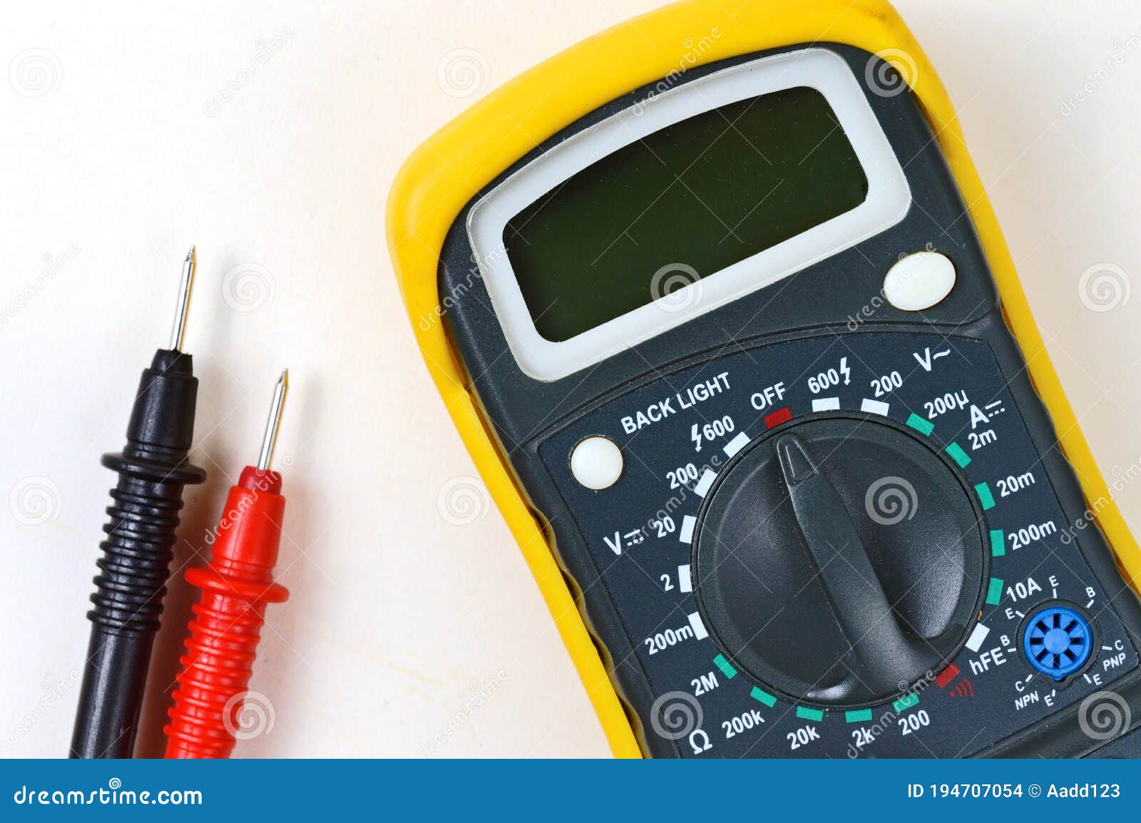 Tester with Probes on a White Background. Stock Photo - Image of probes ...