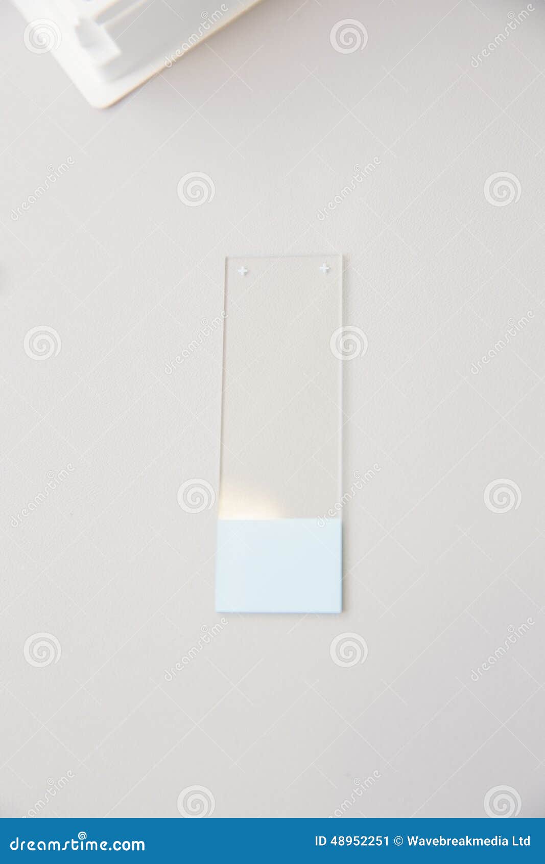 Tester slide on a desk stock image. Image of medical - 48952251
