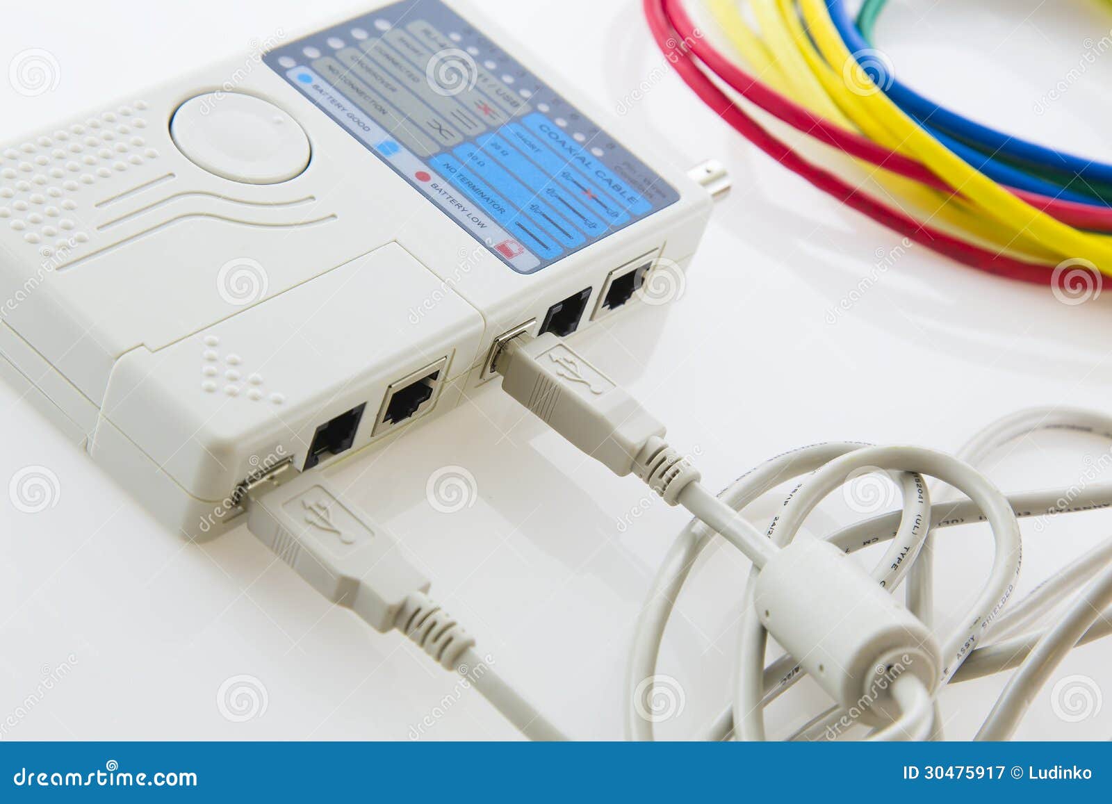 Tester USB Cables and Network Cables Stock Image - Image of cable ...
