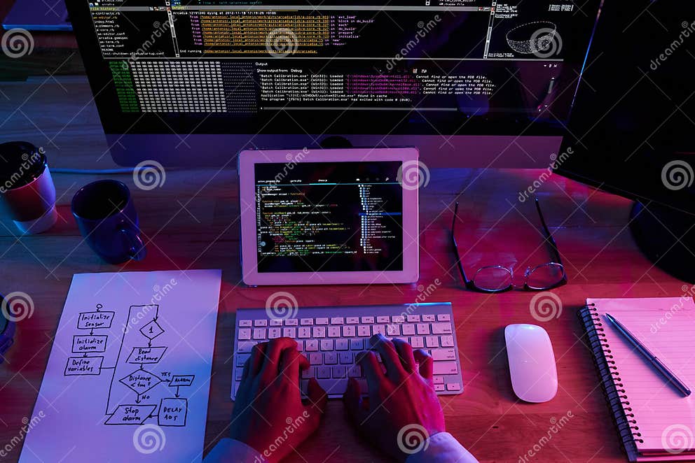 Tester at work stock photo. Image of tester, keyboard - 102606546