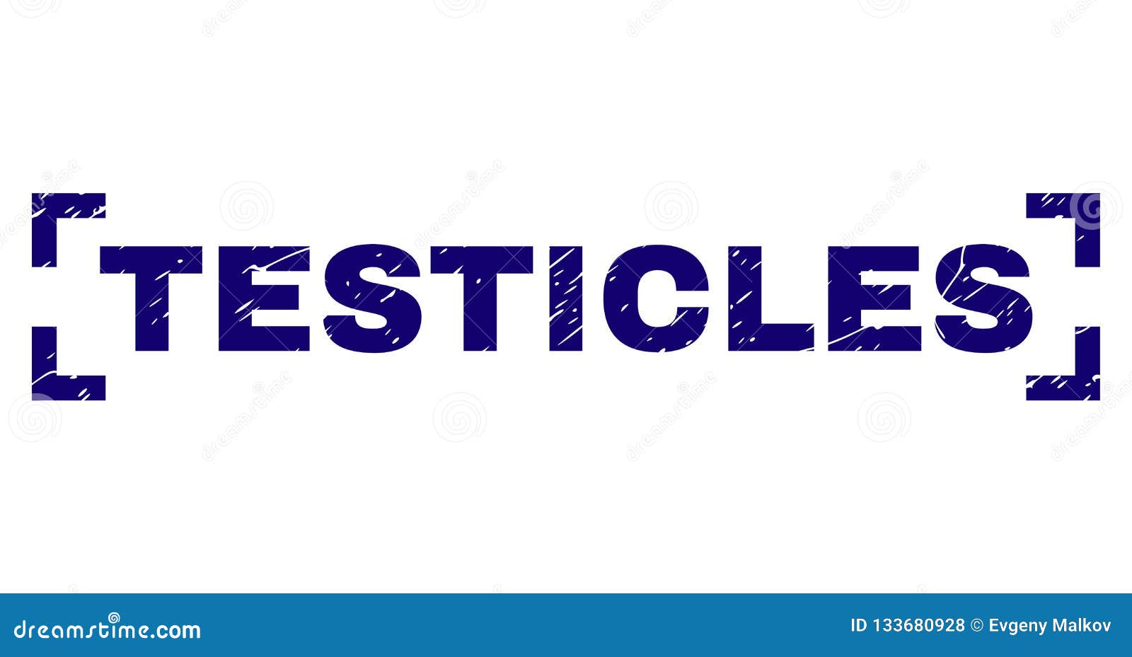 Grunge Textured TESTICLES Stamp Seal Inside Corners Stock Vector ...