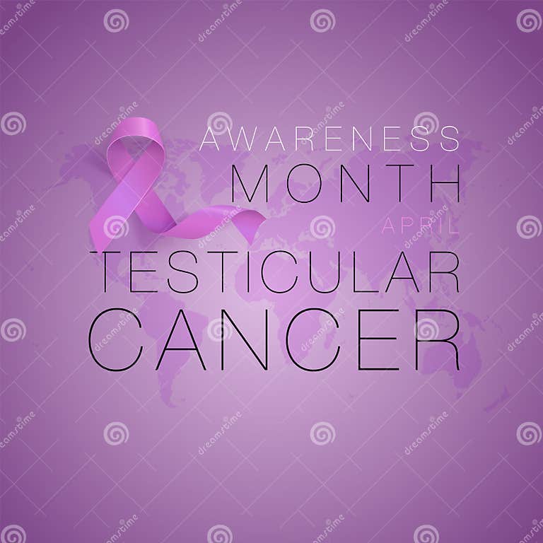 Testicular Cancer Awareness Calligraphy Poster Design Realistic Orchid