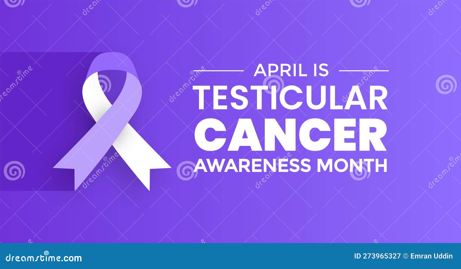 Testicular Cancer Awareness Month Background Or Banner Design Template