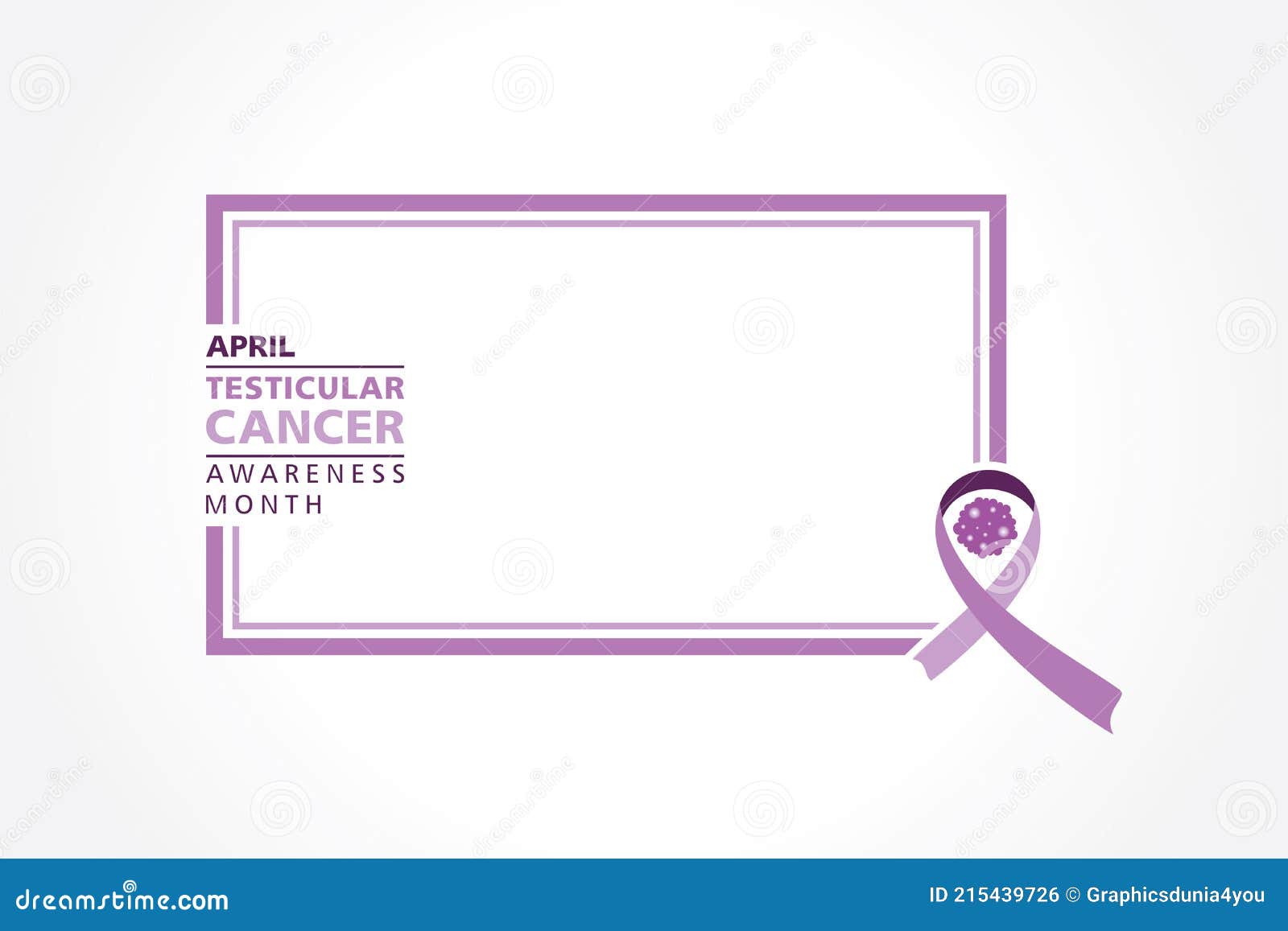 Testicular Cancer Awareness Month Observed In April Every Year Stock