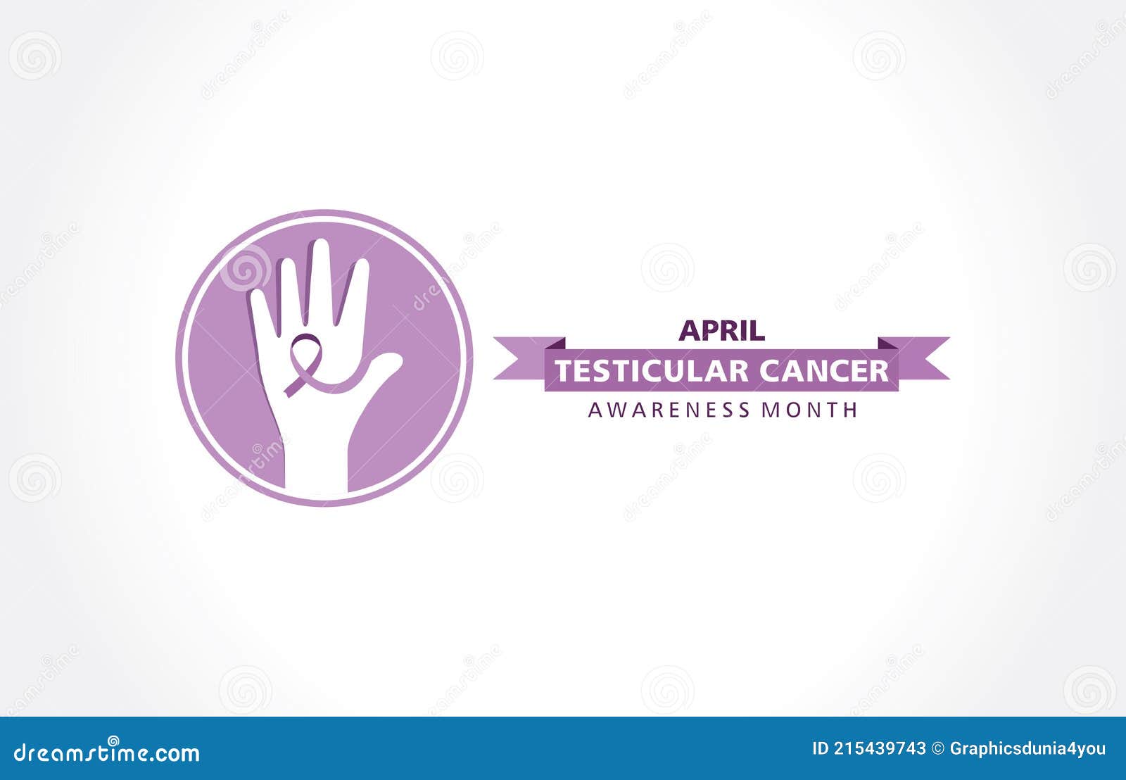 Testicular Cancer Awareness Month Observed In April Every Year Stock