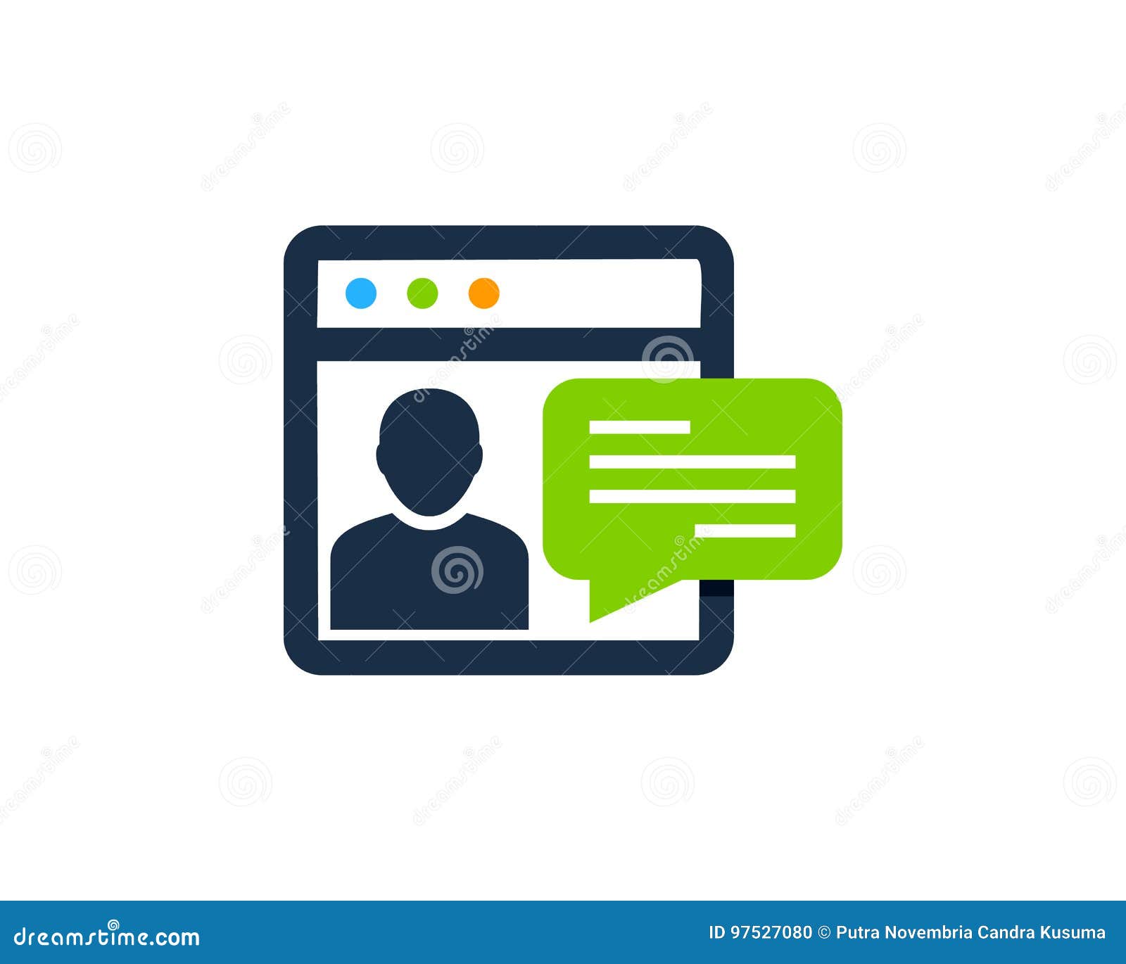 Testimonial Icon Logo Design Element Stock Vector - Illustration of ...