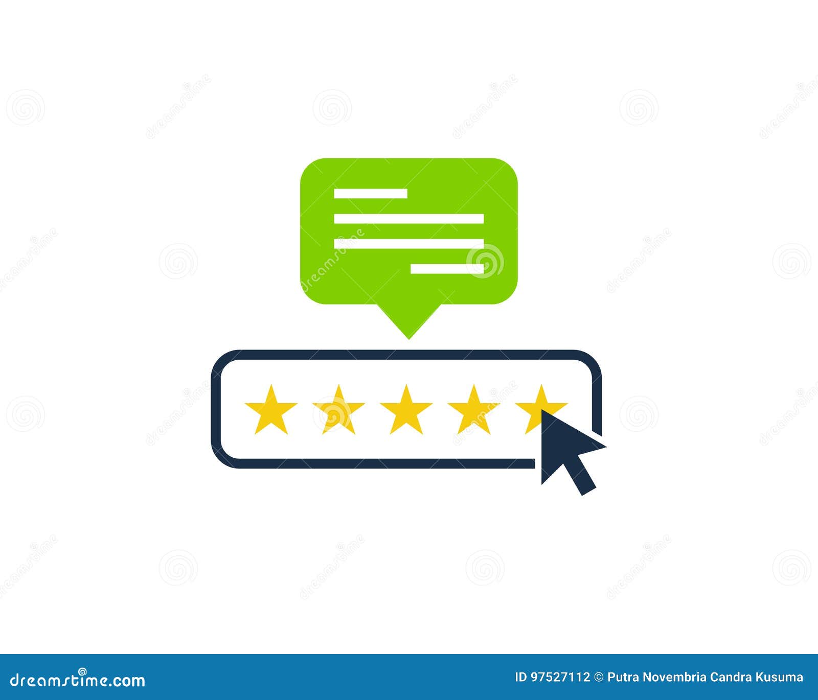 Testimonial Icon Logo Design Element Stock Vector - Illustration of ...