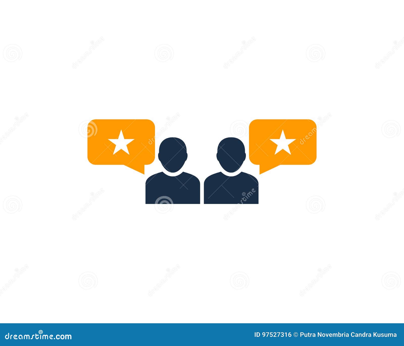 Testimonial Icon Logo Design Element Stock Vector - Illustration of ...