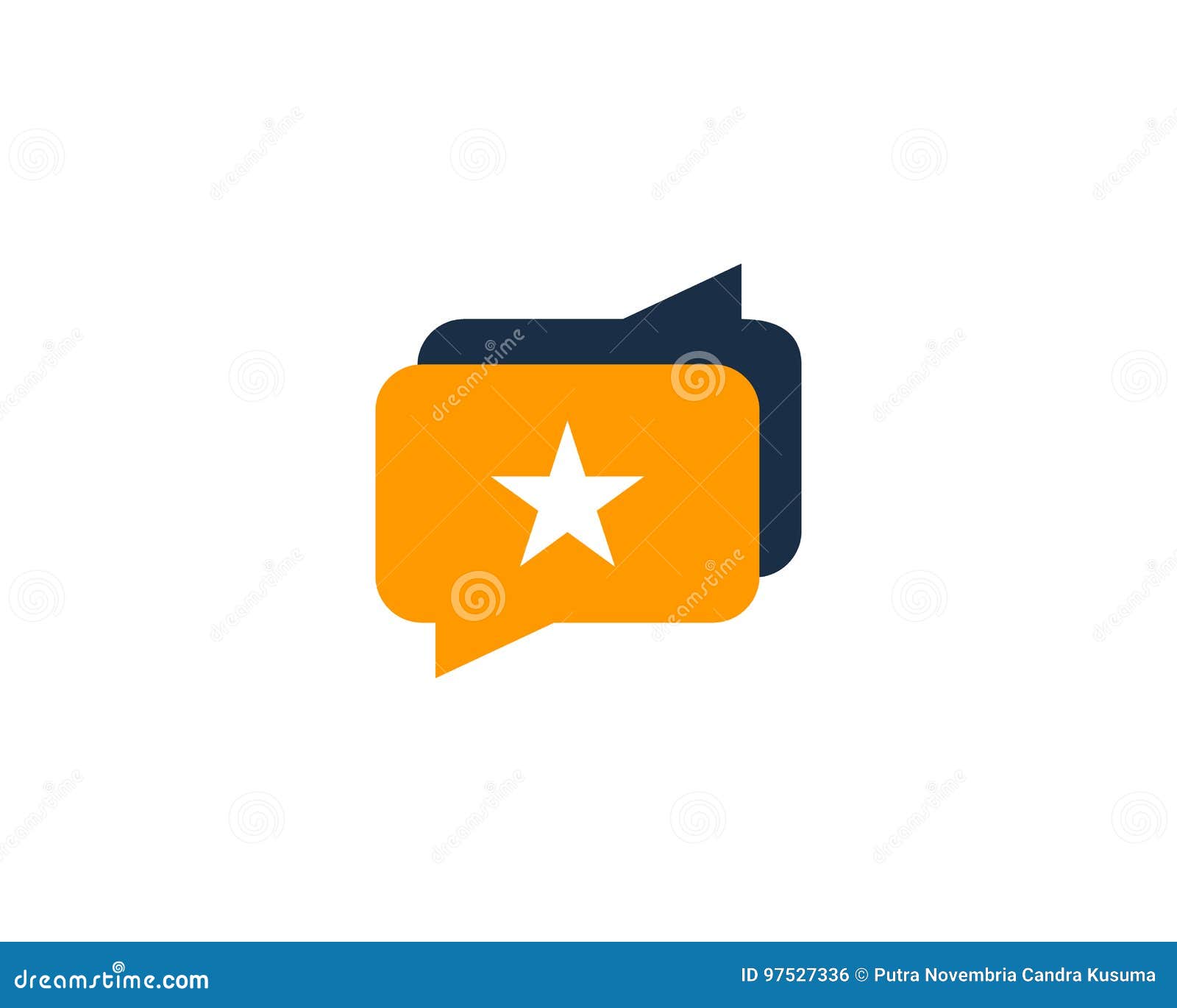 Testimonial Icon Logo Design Element Stock Vector - Illustration of ...