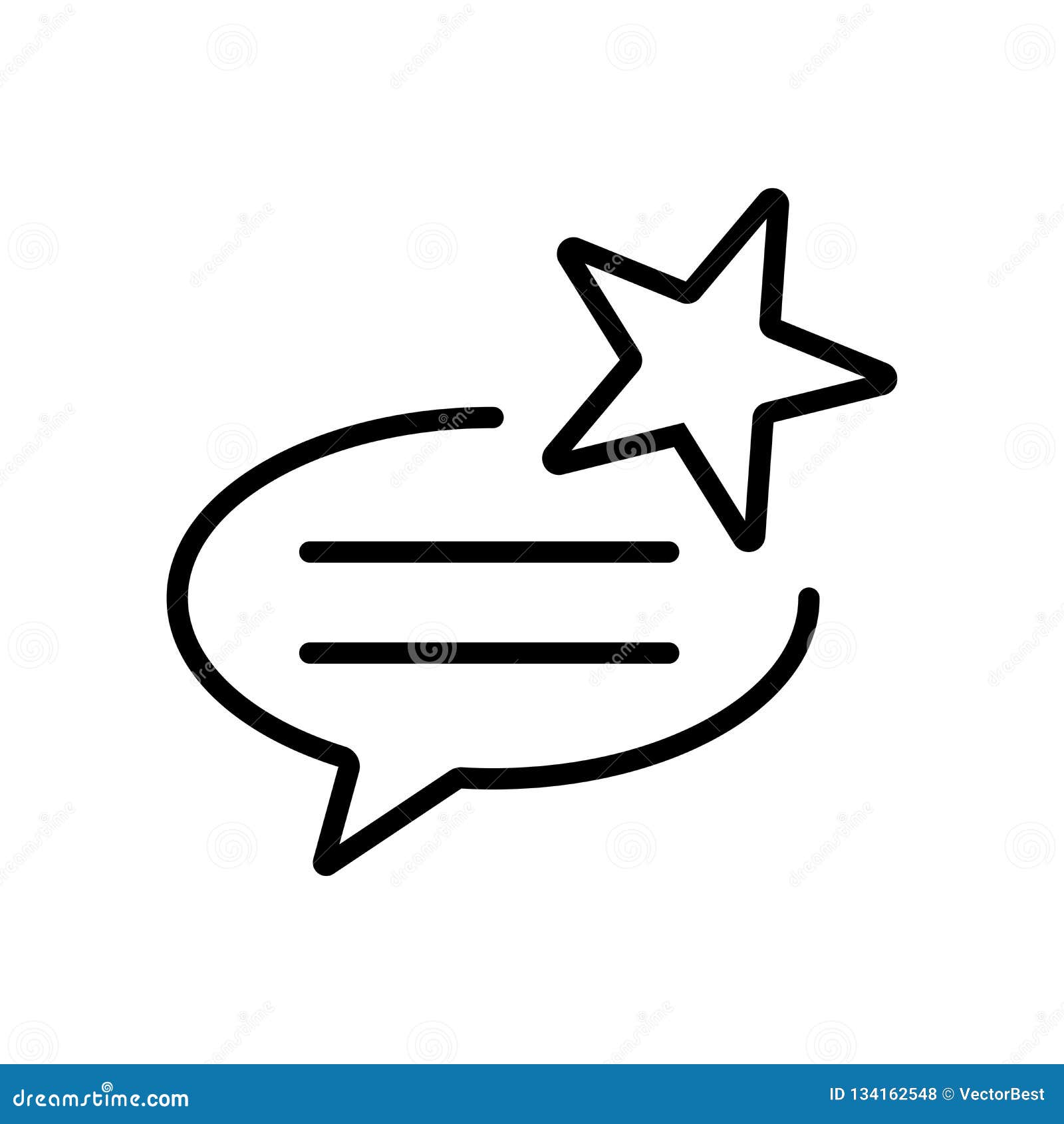 Testimonial Icon Vector Sign and Symbol Isolated on White Background ...