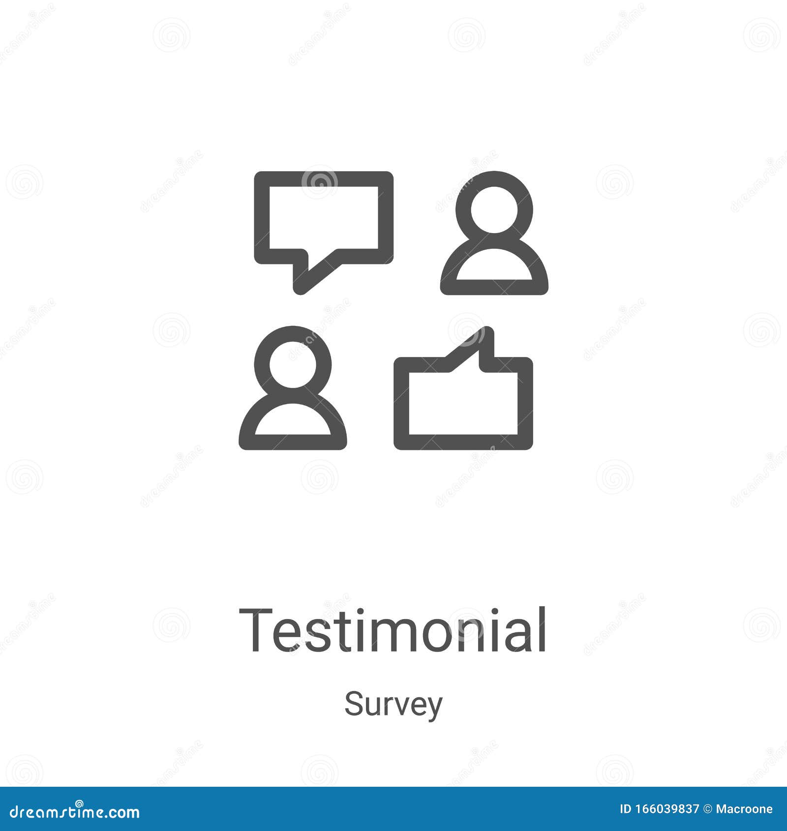 Testimonial Icon On White Background. Simple Element Illustration From ...