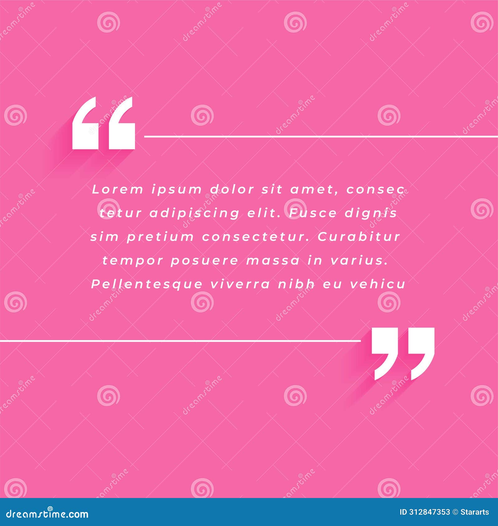 Testimonial Review Background with Aphorism Design Stock Illustration ...