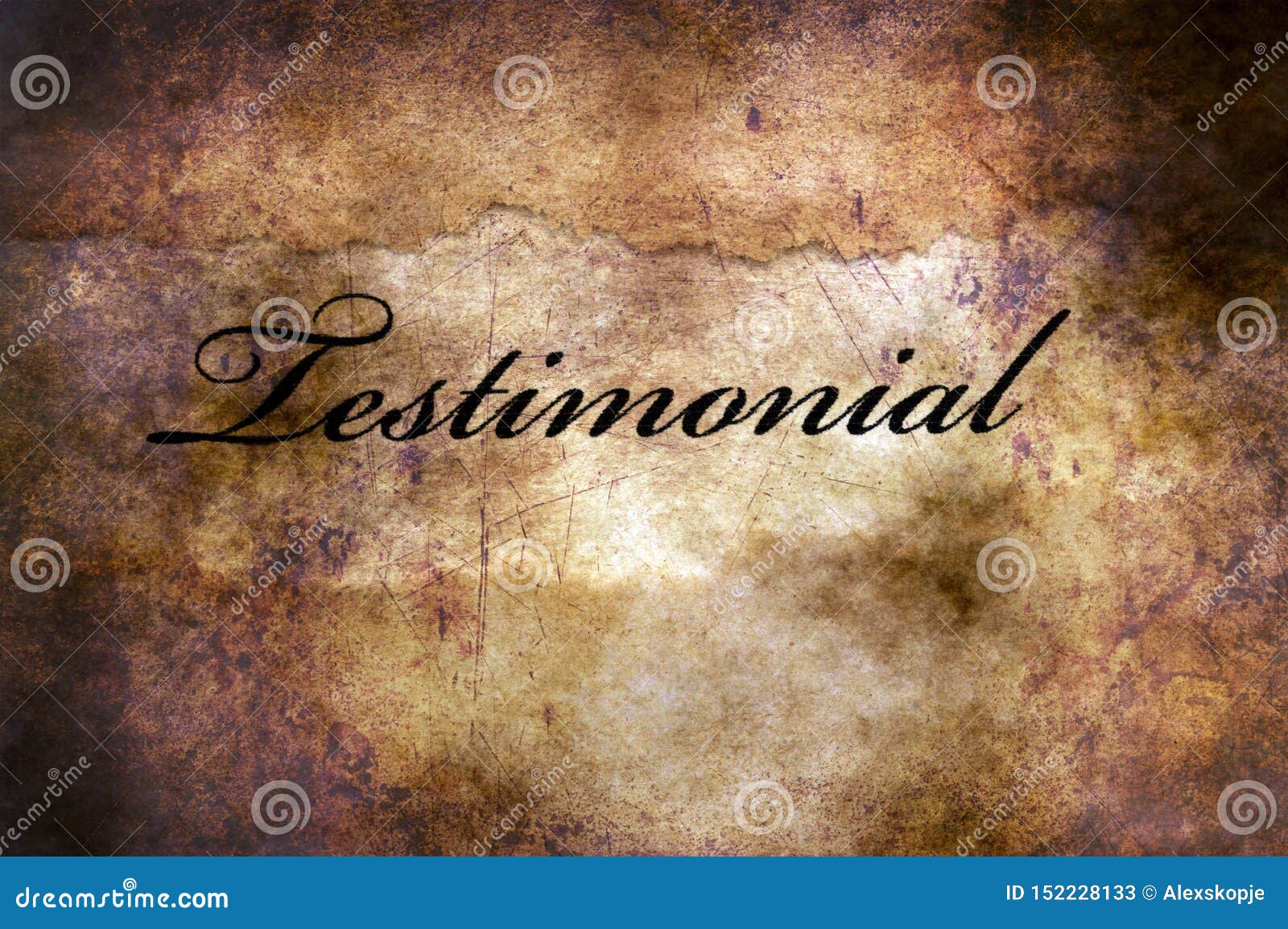 Testimonial Text on Grunge Background Stock Image - Image of branding ...
