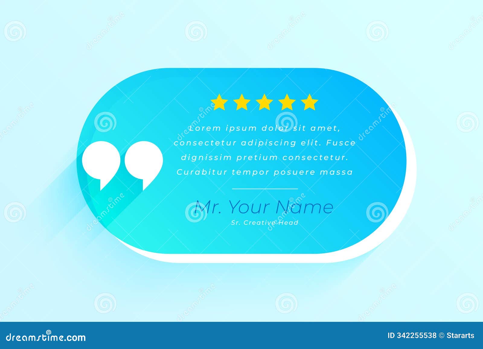 Motivational Testimonial Quote Background With Aphorism Mark Vector ...