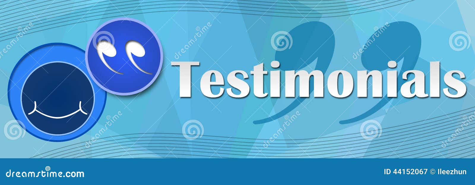 Testimonials Blue Squares Background Stock Illustration - Illustration ...