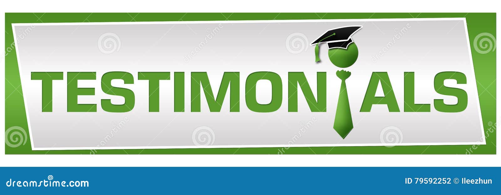 Testimonials Green Horizontal Block Stock Illustration - Illustration ...