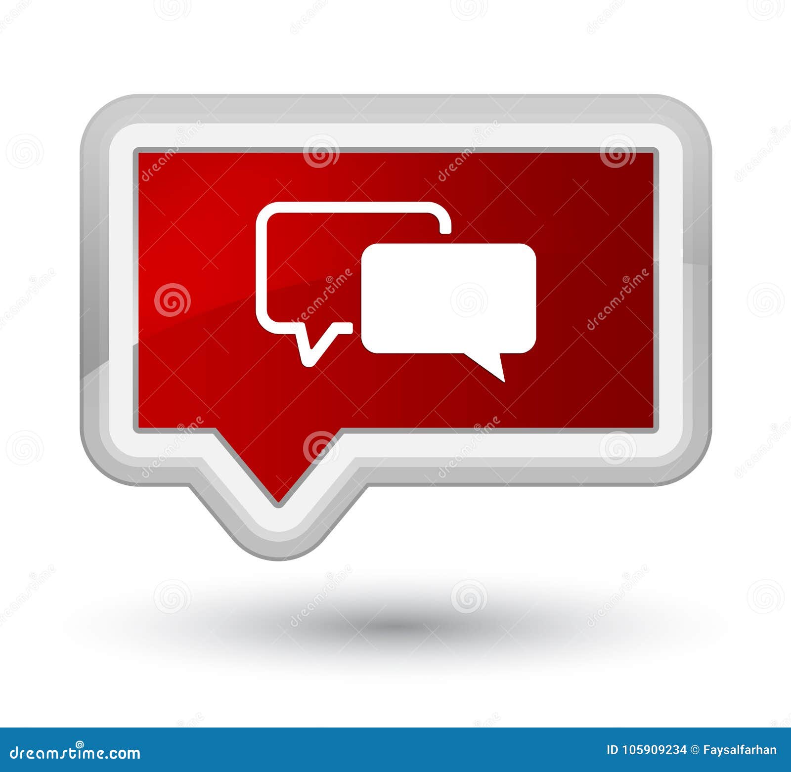 Testimonials Icon Prime Red Banner Button Stock Illustration ...