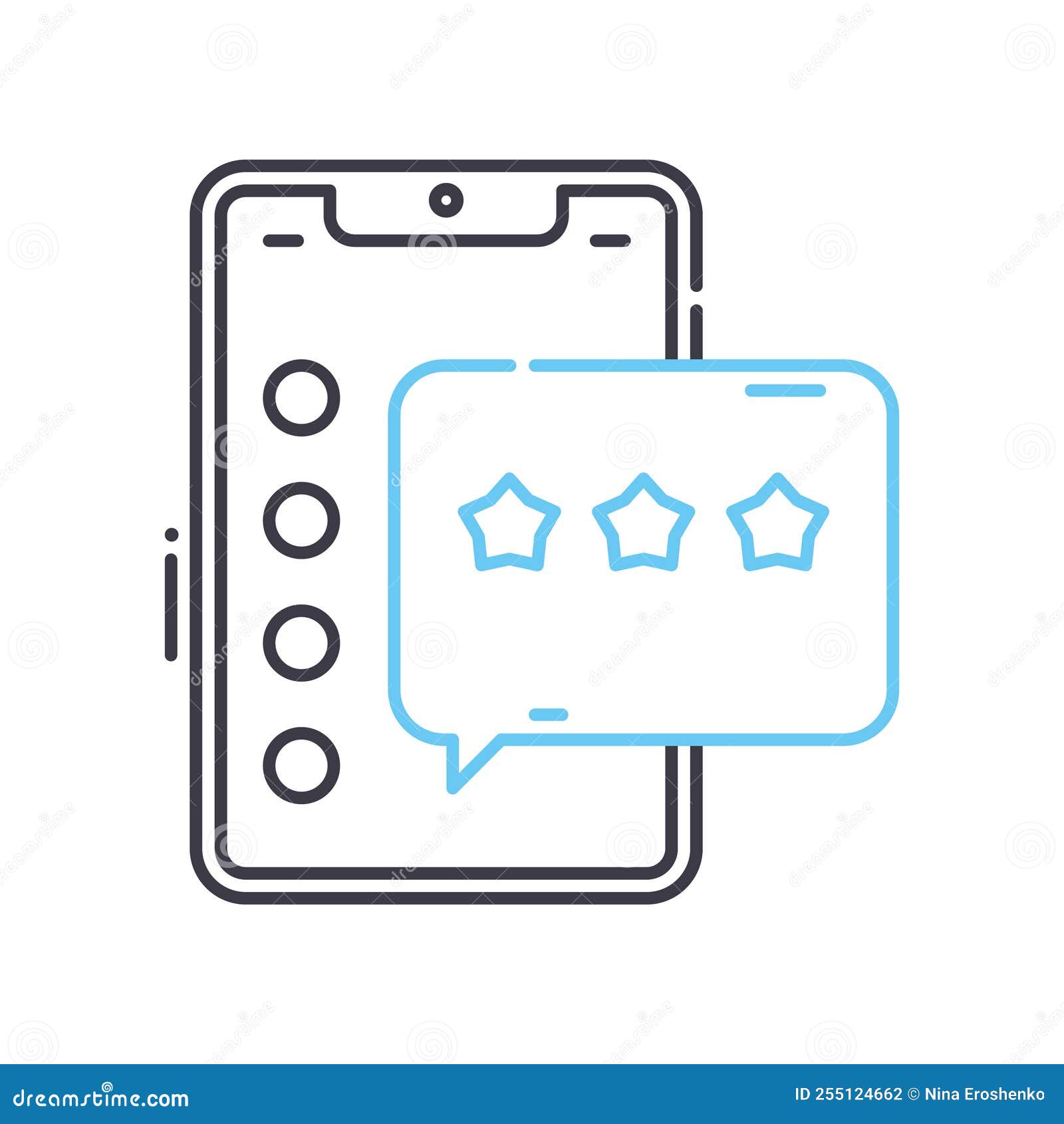 Testimonials Line Icon, Outline Symbol, Vector Illustration, Concept ...