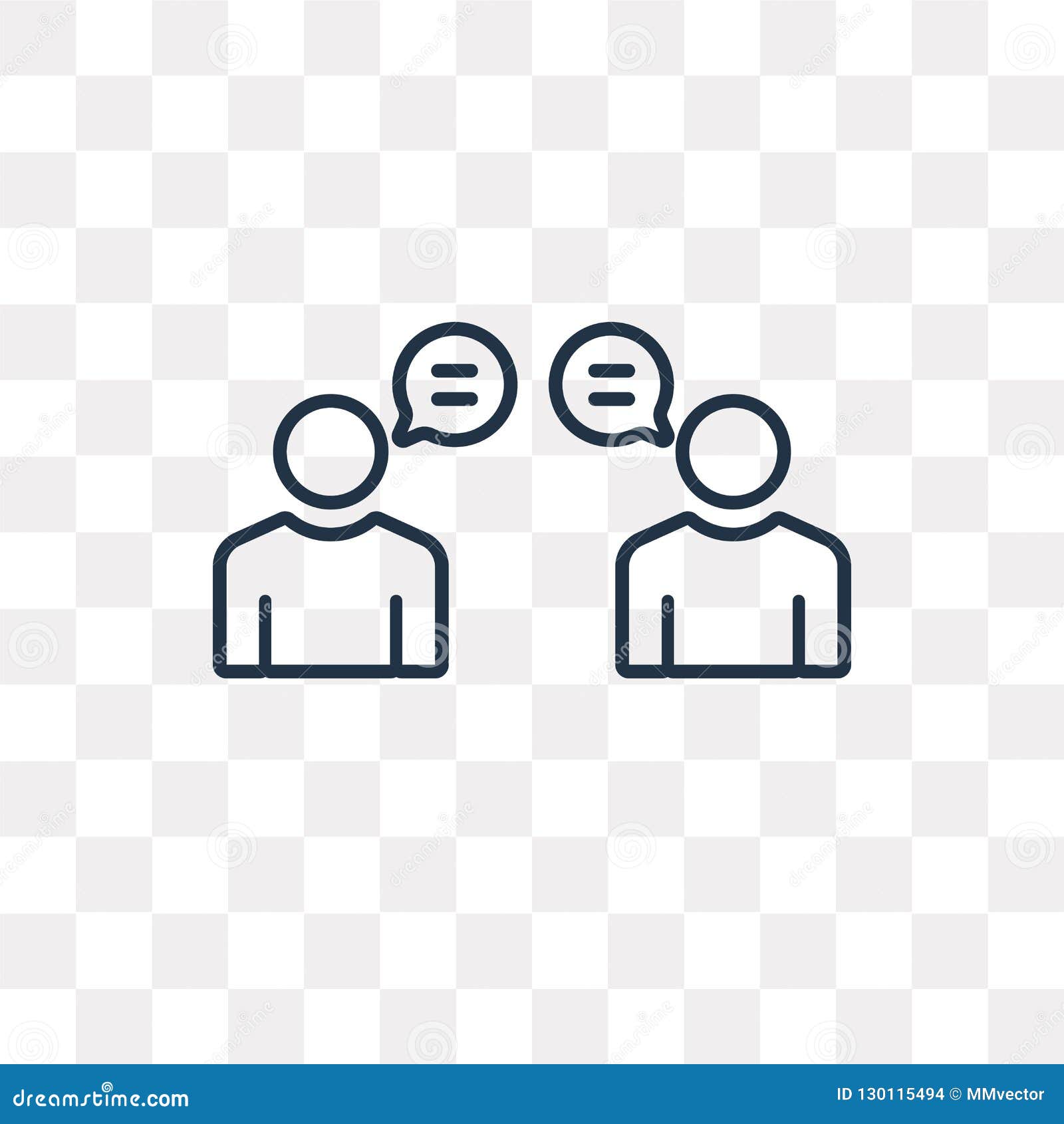 Testimonials Vector Icon Isolated on Transparent Background, Lin Stock ...