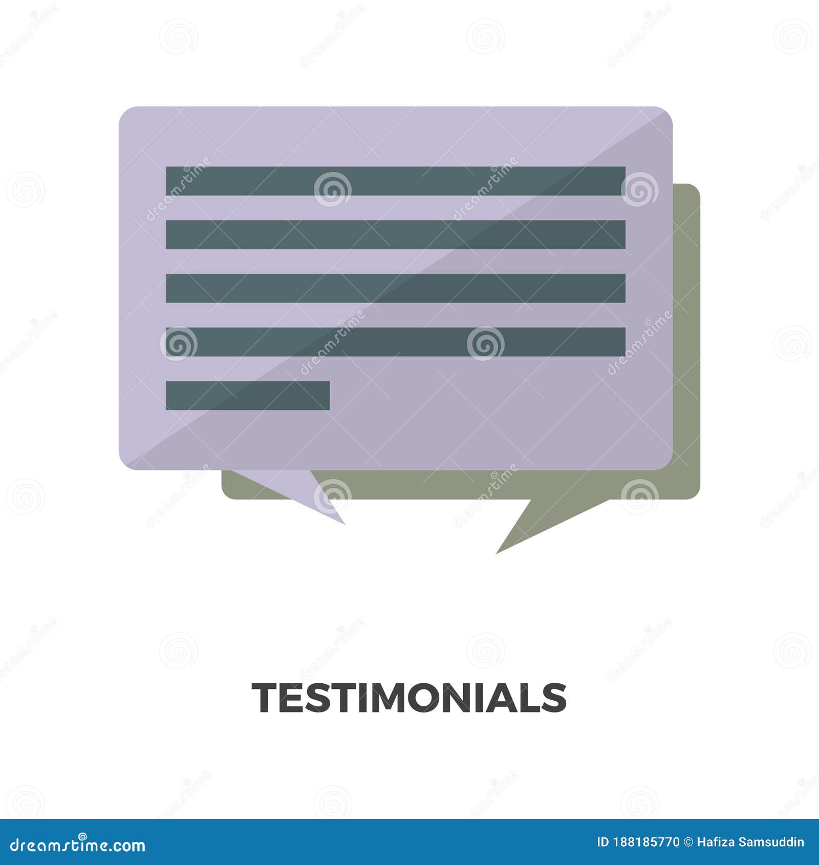 Testimonials. Vector Illustration Decorative Design Stock Vector ...