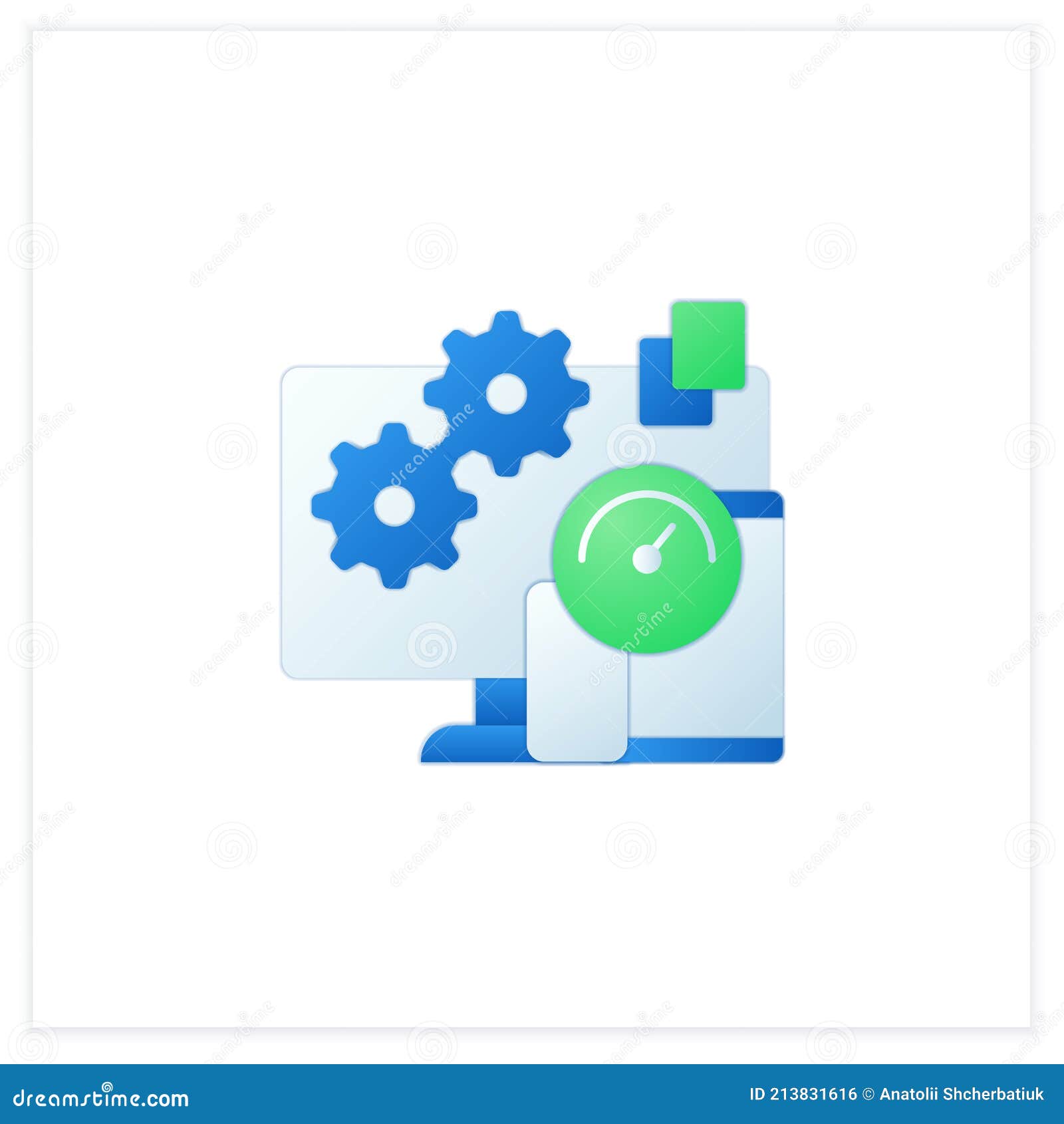 Testing apps flat icon stock vector. Illustration of development ...