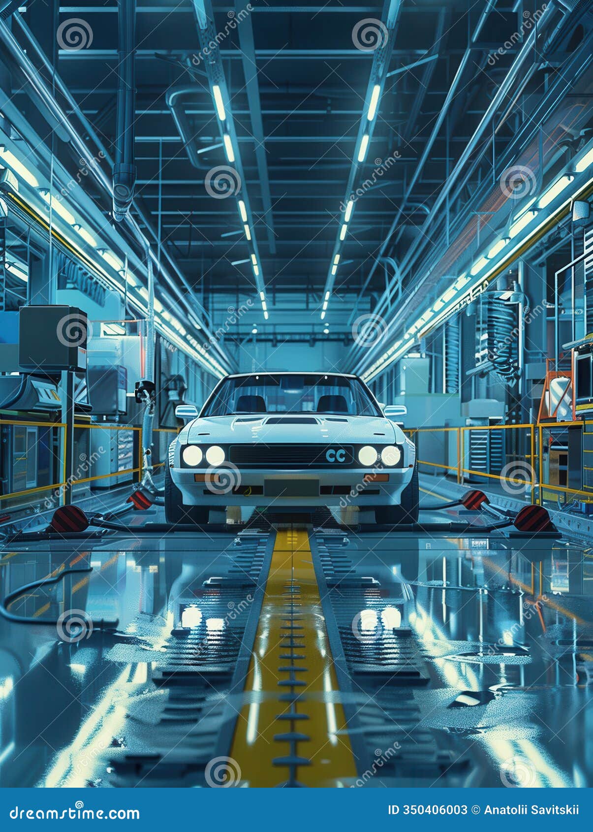 Testing Area for Completed Vehicles Showcasing Automotive Performance ...