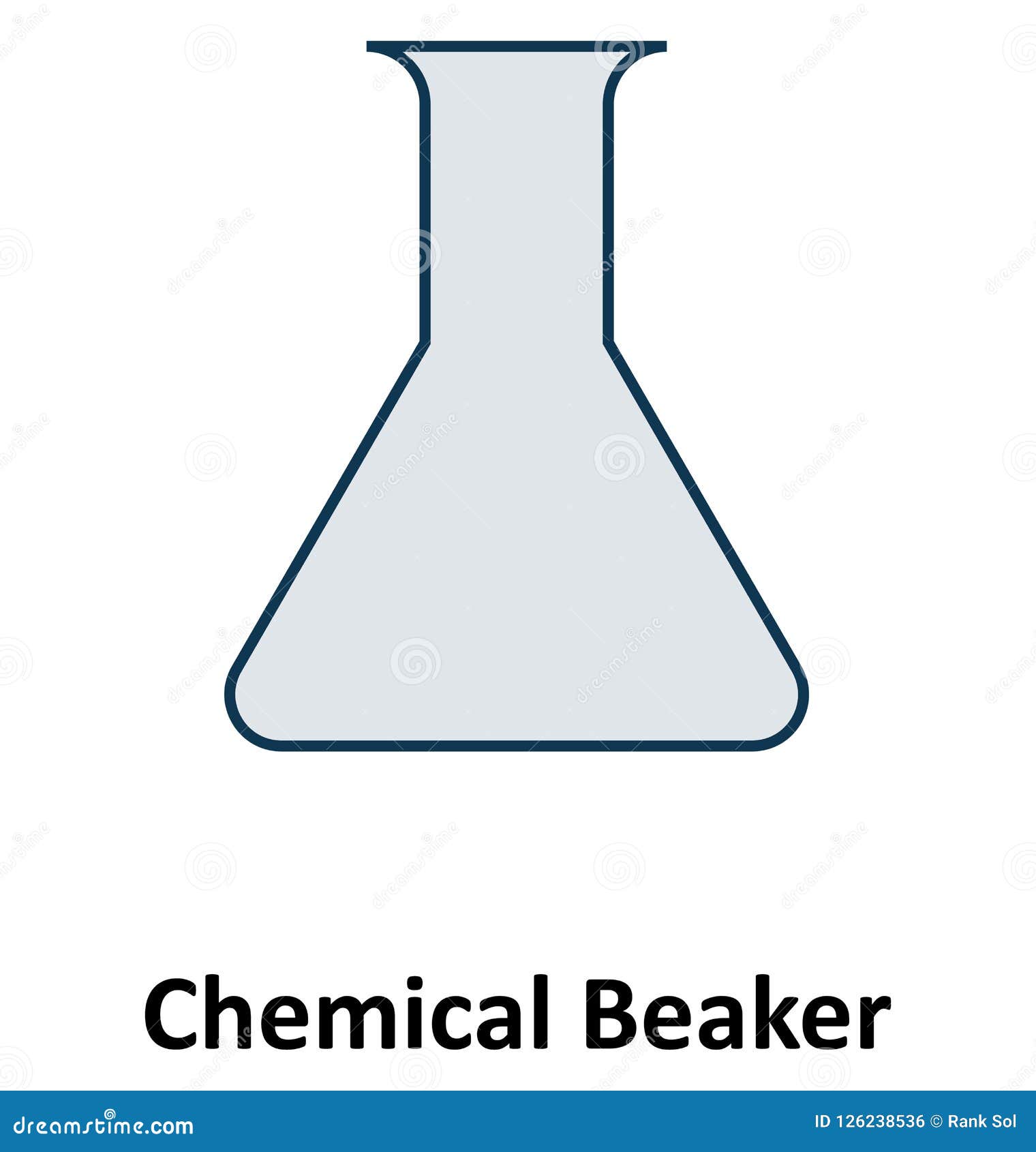 Testing Beaker Isolated and Vector Icon for Technology Stock Vector ...