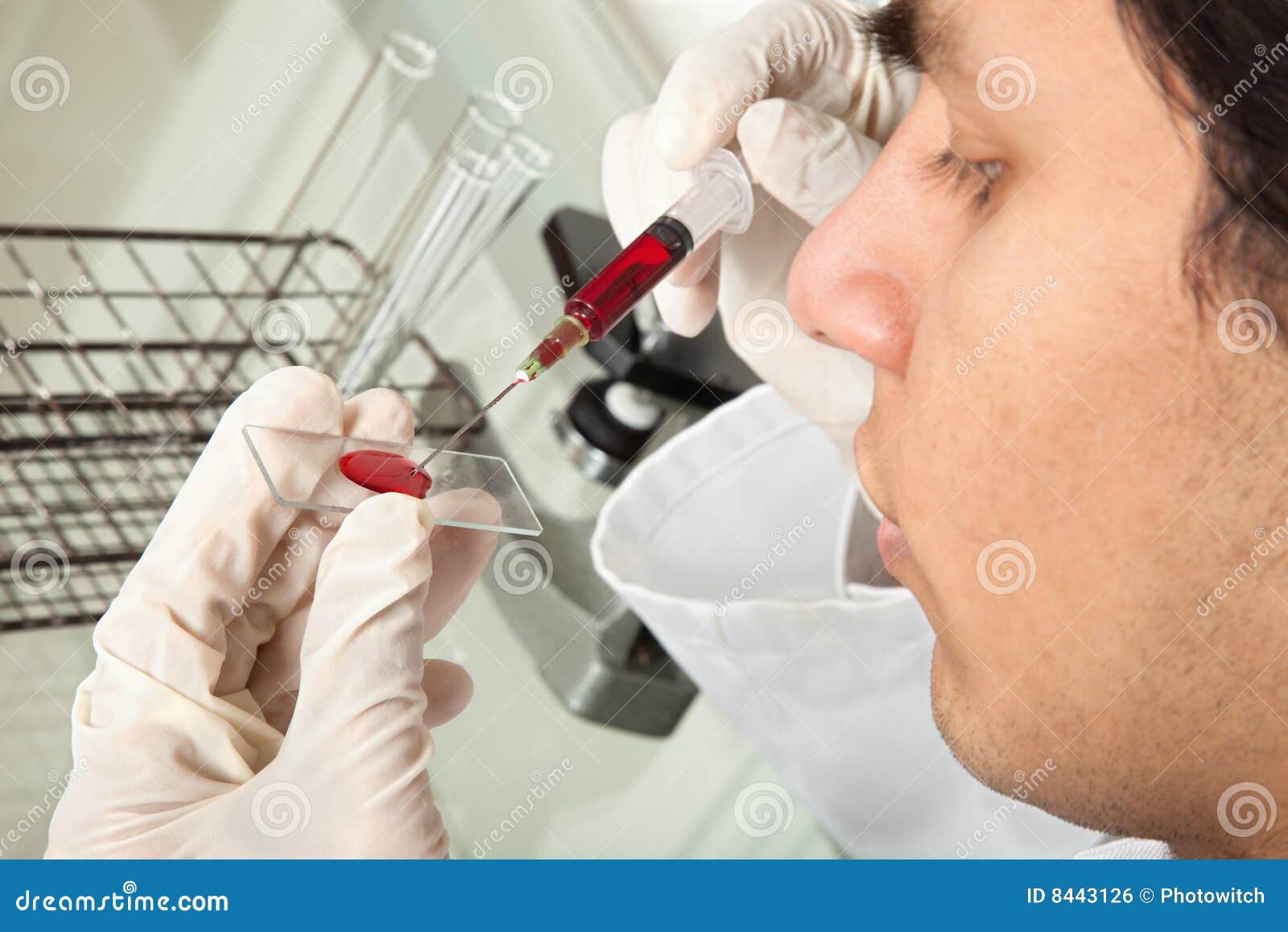 Testing blood stock photo. Image of forensic, biology - 8443126