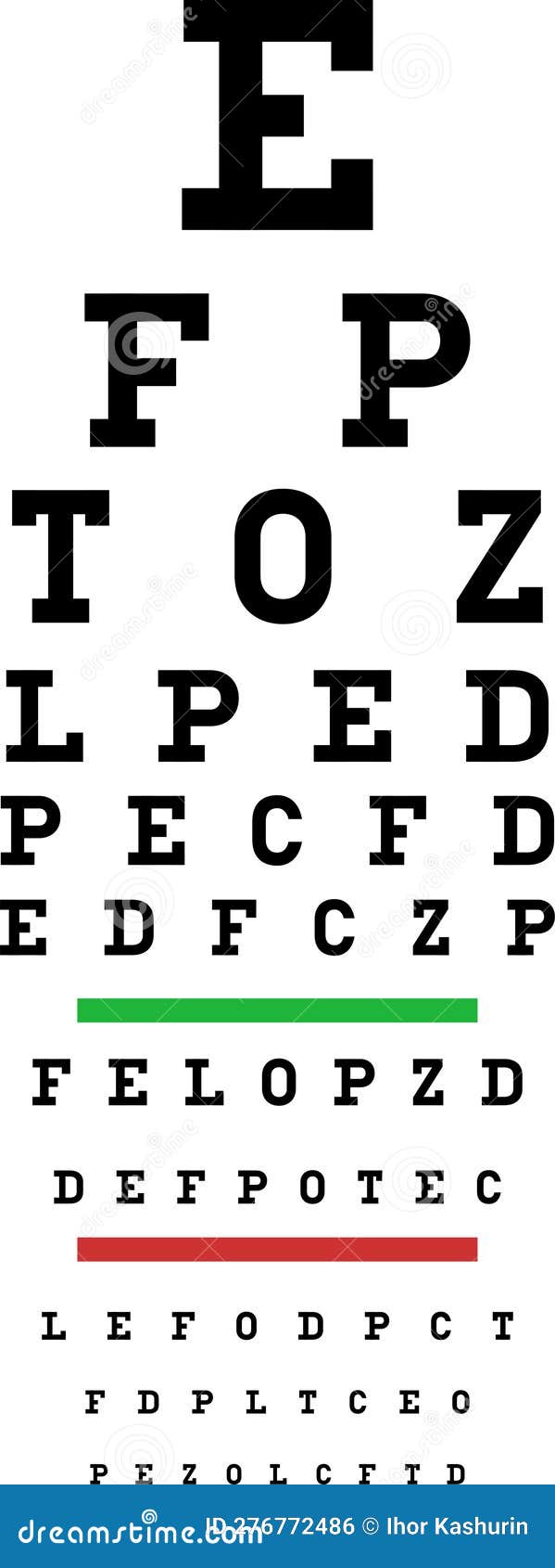 Testing Board for Verification of the Patient. Vision Test Board ...