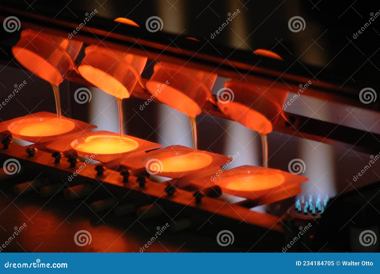 Production of Clinker in a Cement Factory Stock Image - Image of ...