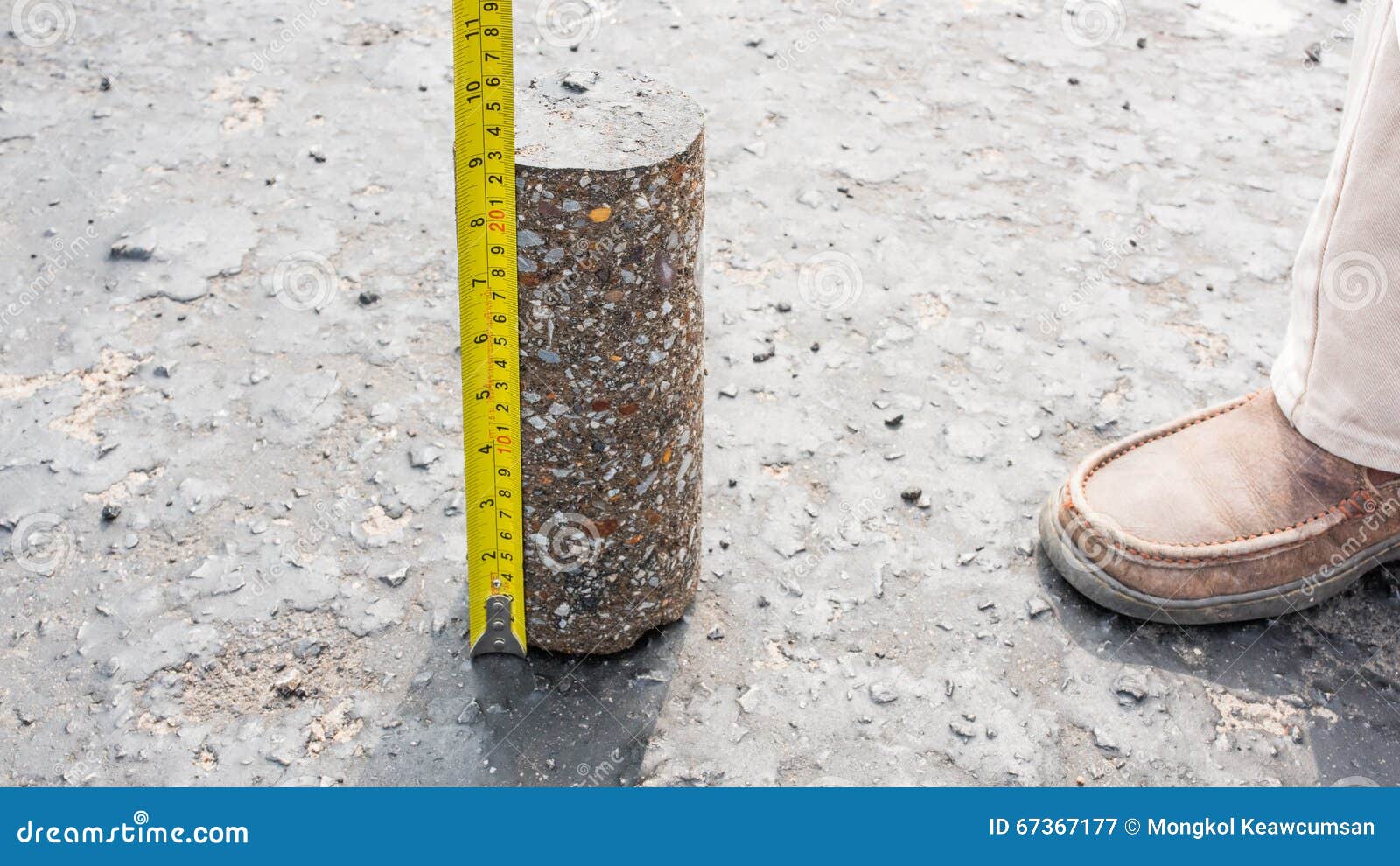 Testing for Compaction Using Coring Stock Image - Image of place ...