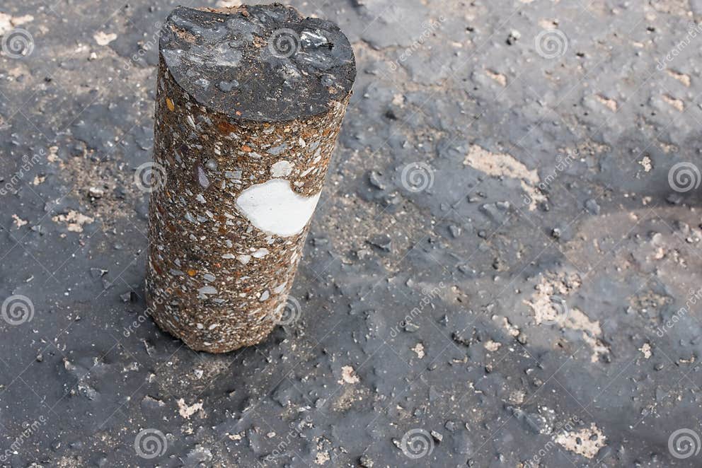 Testing for Compaction Using Coring Stock Image - Image of heavy ...