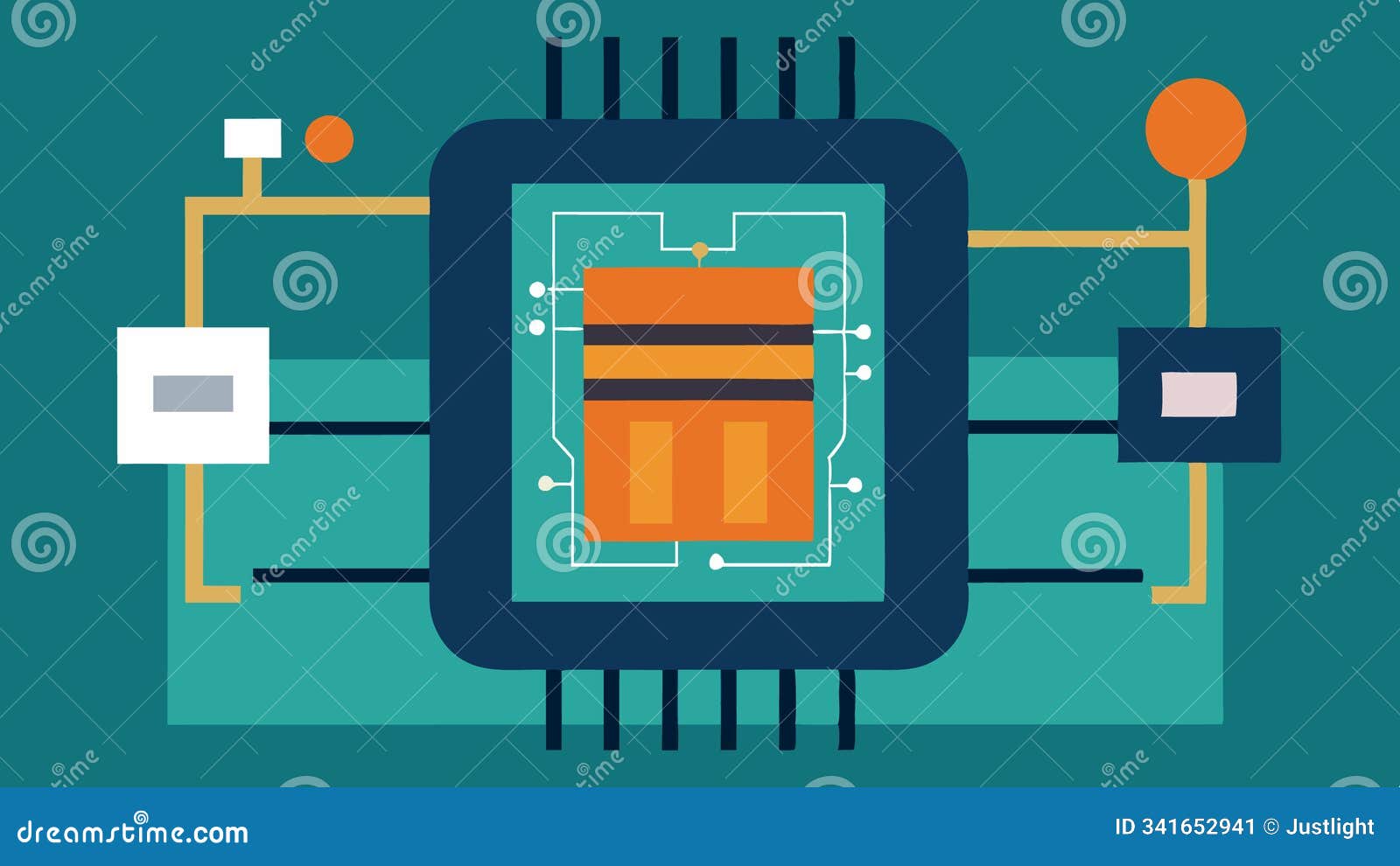 Testing Components a Breakdown of the Chip Showing a Crosssection View ...
