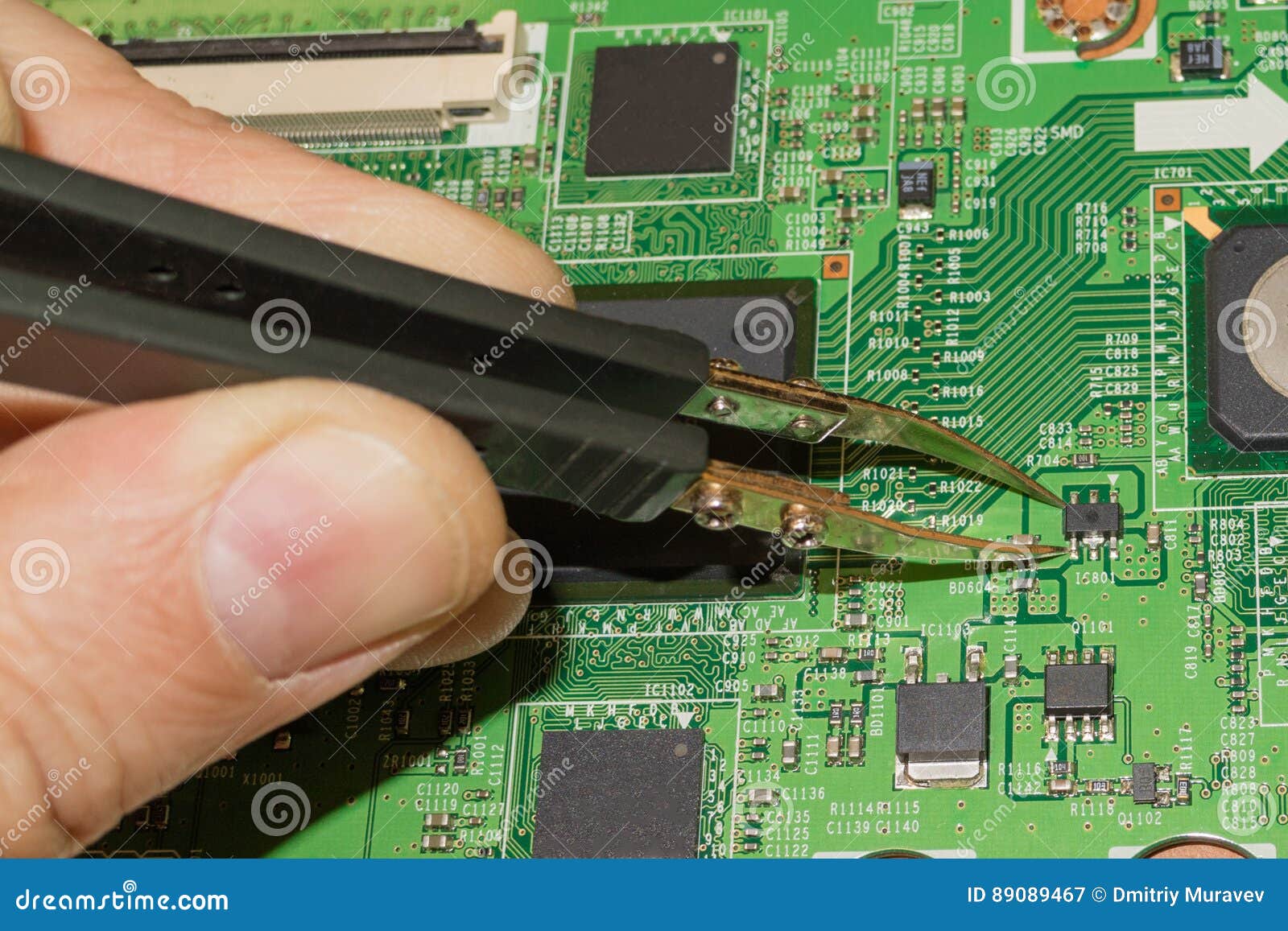 Testing of Digital Electronics Stock Image - Image of tester ...