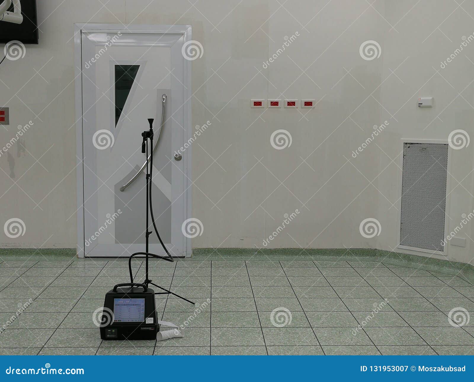 Testing Dust Inside the Operating Room Stock Image - Image of particles ...