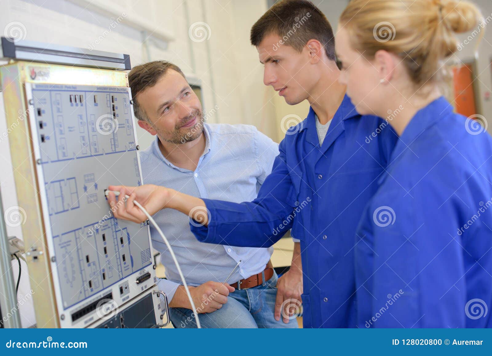 Testing the Future Electricians Stock Photo - Image of vocational ...