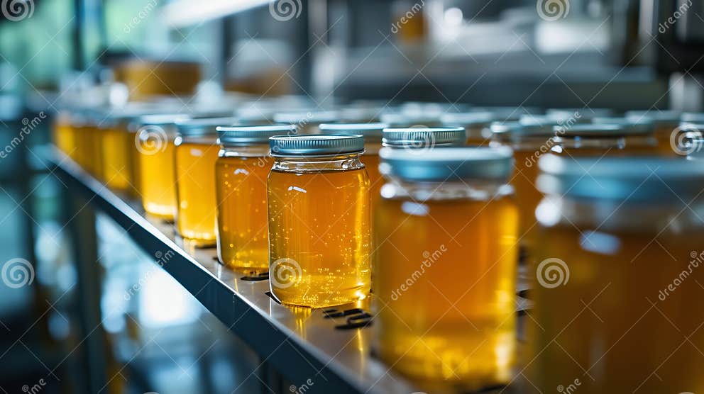 Testing Honey Samples with Precision in a Modern Lab Stock Photo ...