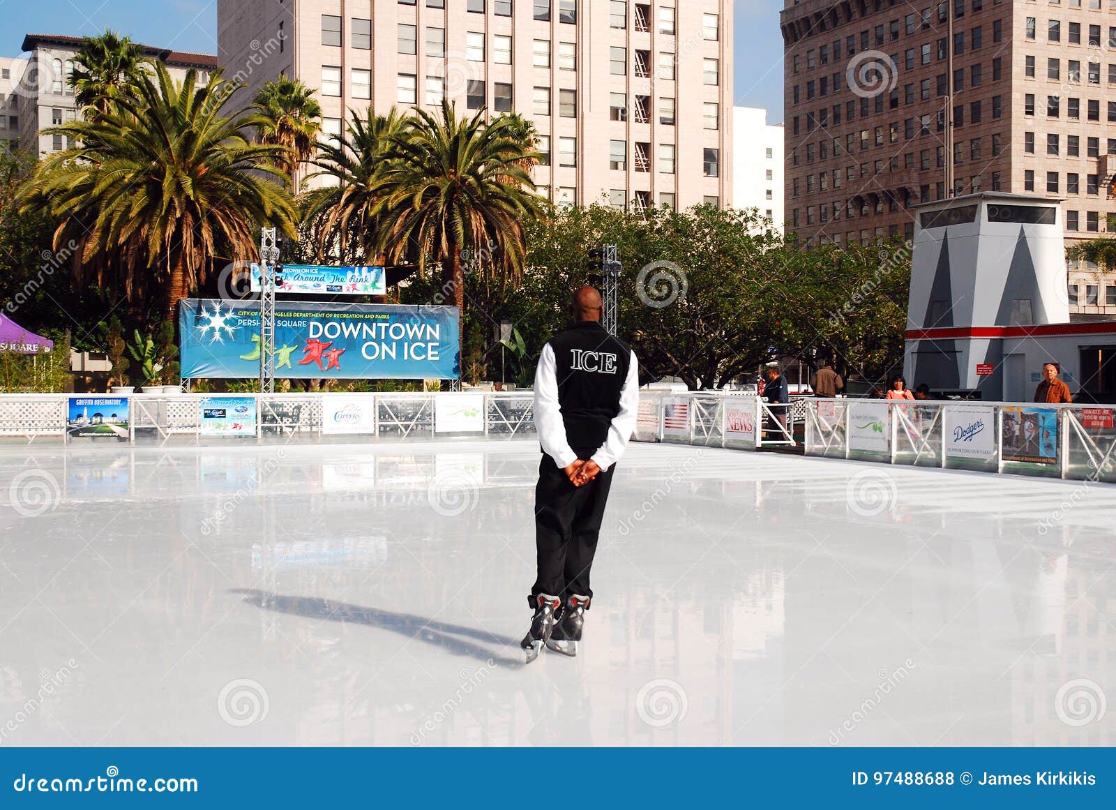 Testing the ice editorial stock photo. Image of california - 97488688