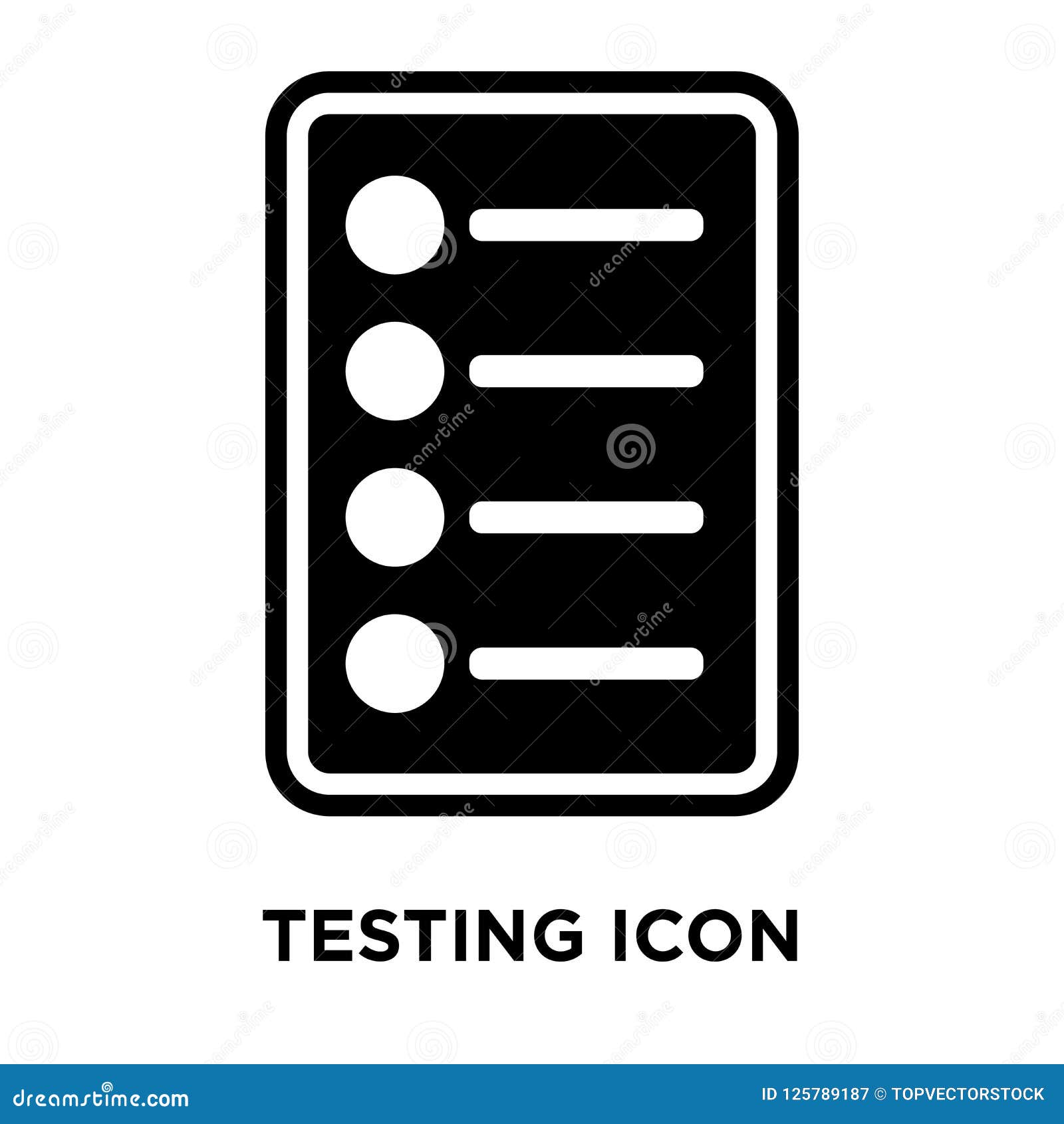 Testing Icon Vector Isolated on White Background, Logo Concept O Stock ... Testing Icon Vector Isolated on White Background, Logo Concept O Stock ...